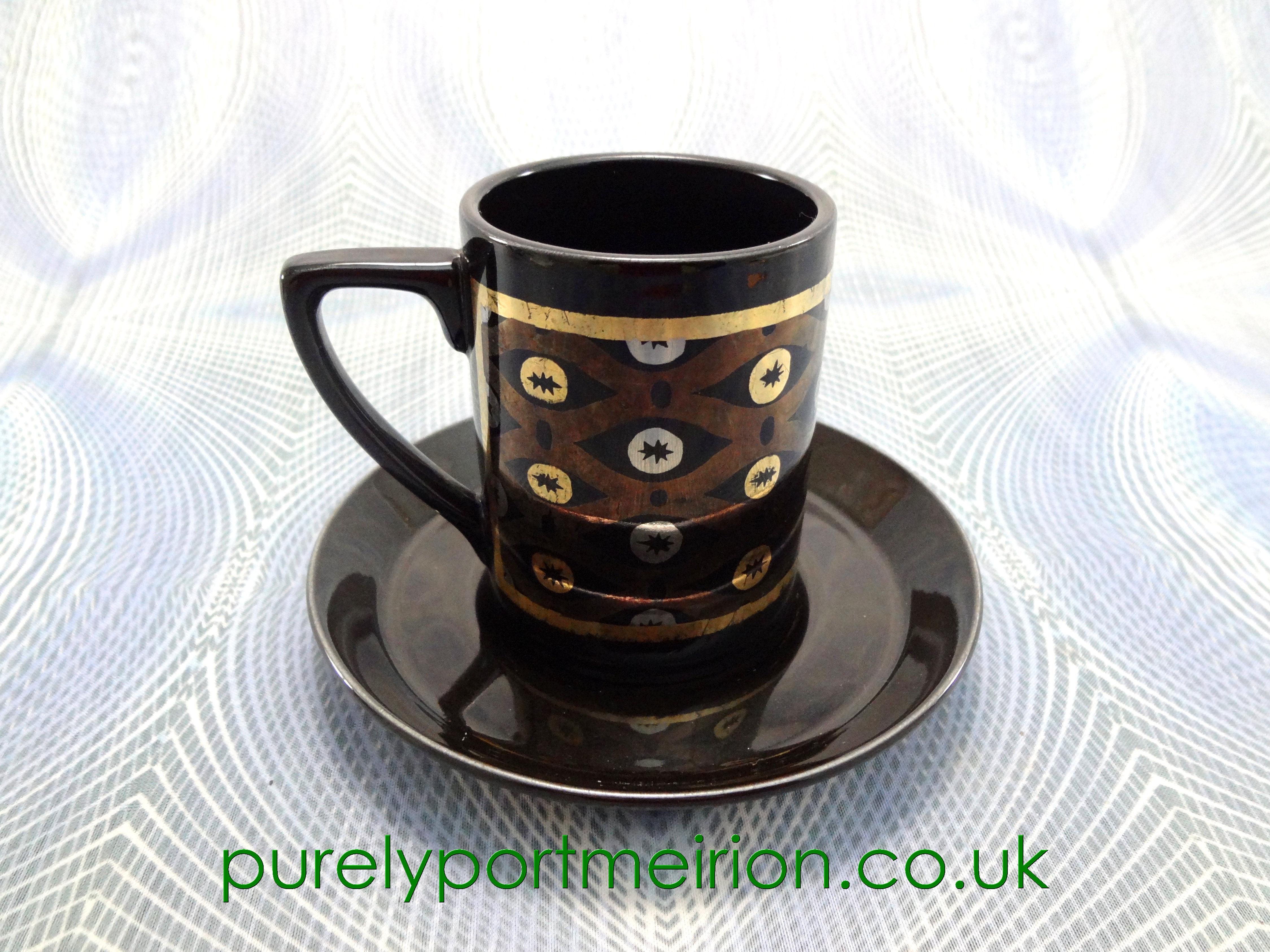Portmeirion Persian Brocade Vintage Coffee Cup & Saucer, PER3