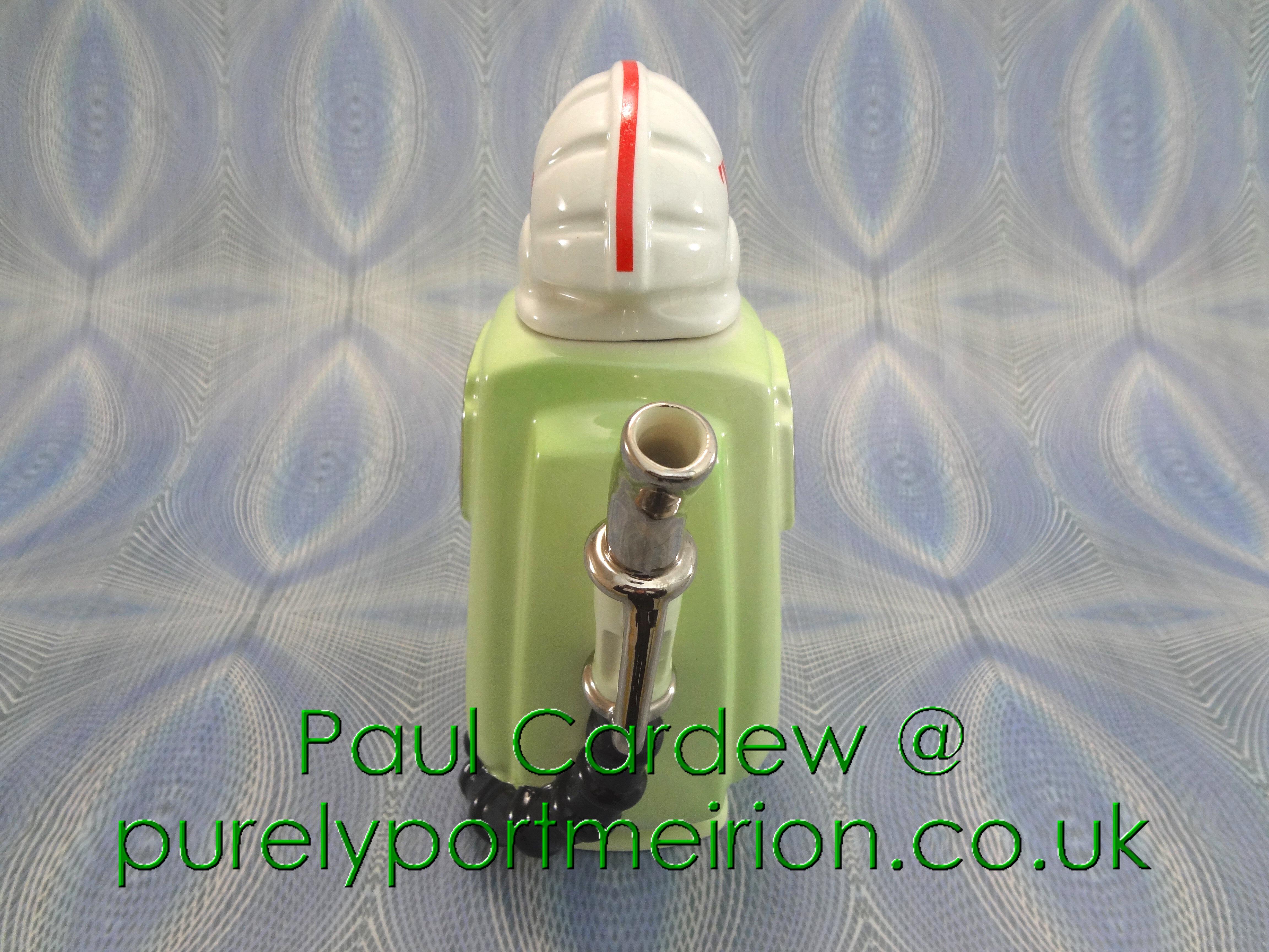 Paul Cardew Sunshine Ceramics Green Petrol Pump Teapot, TP321