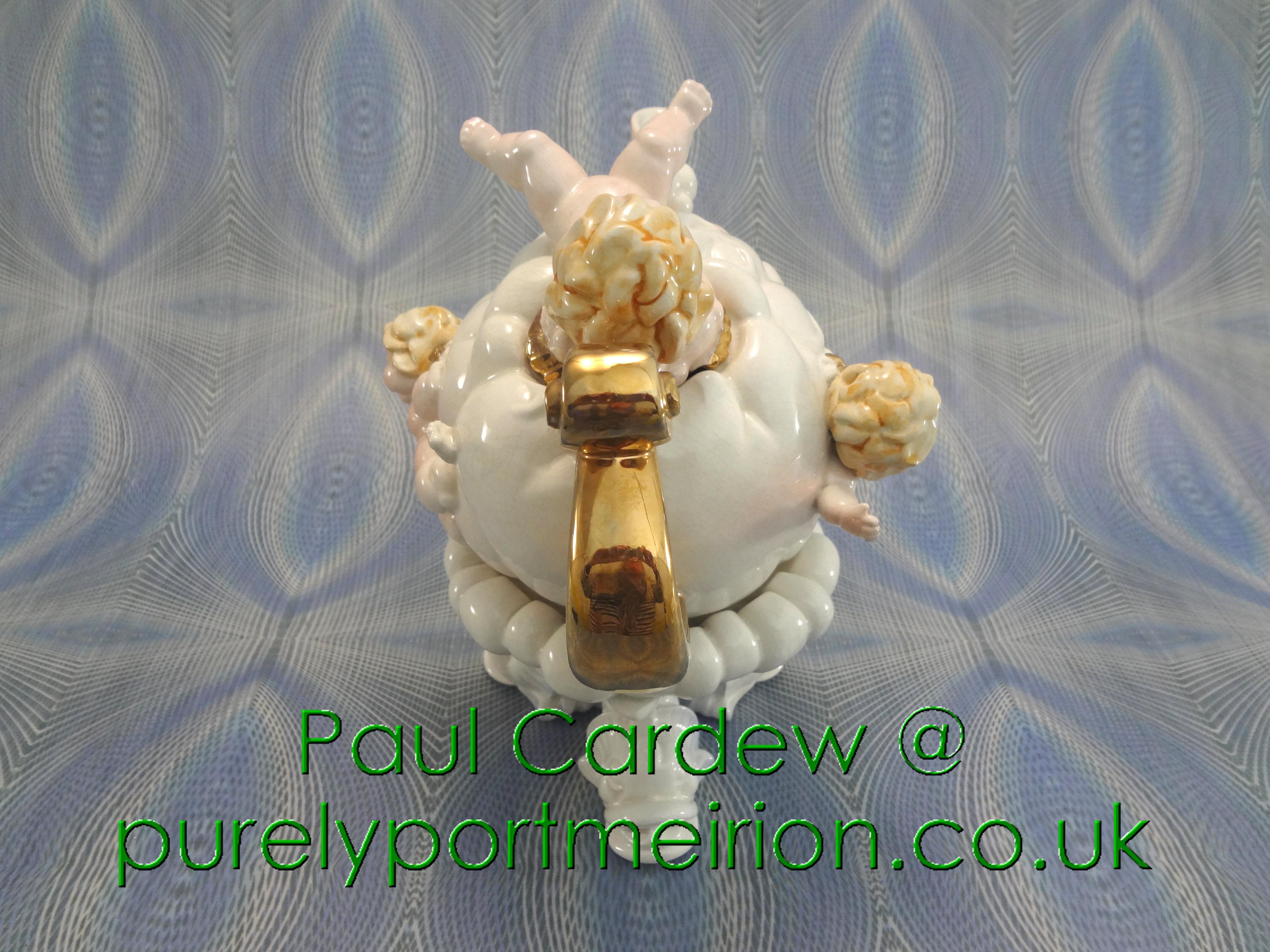 Early Paul Cardew 'Cupid’s Cloud' Teapot | Rare Tripod Stand