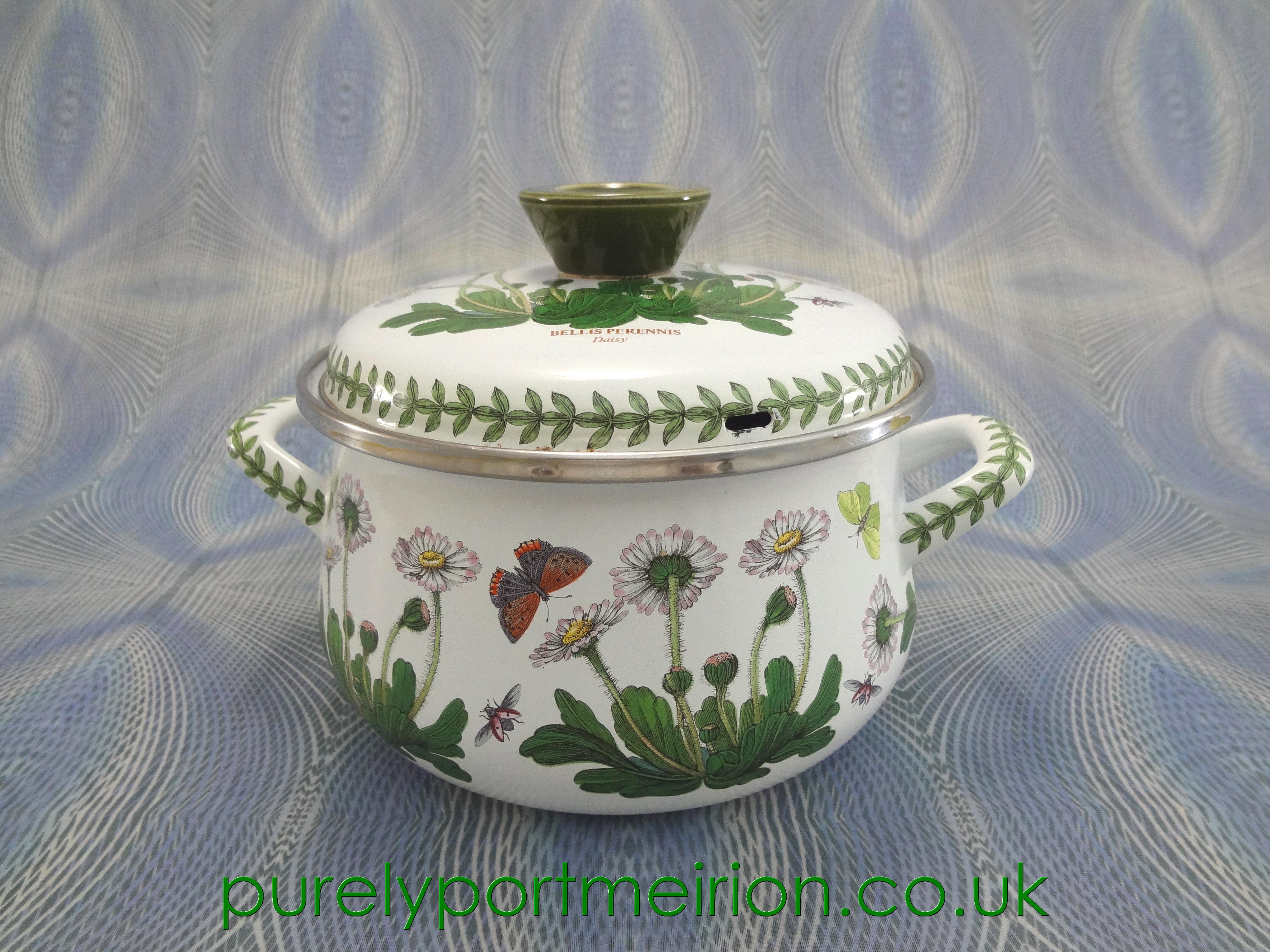 Portmeirion Pottery Botanic Garden 4 Pint Covered Enamel Casserole ...