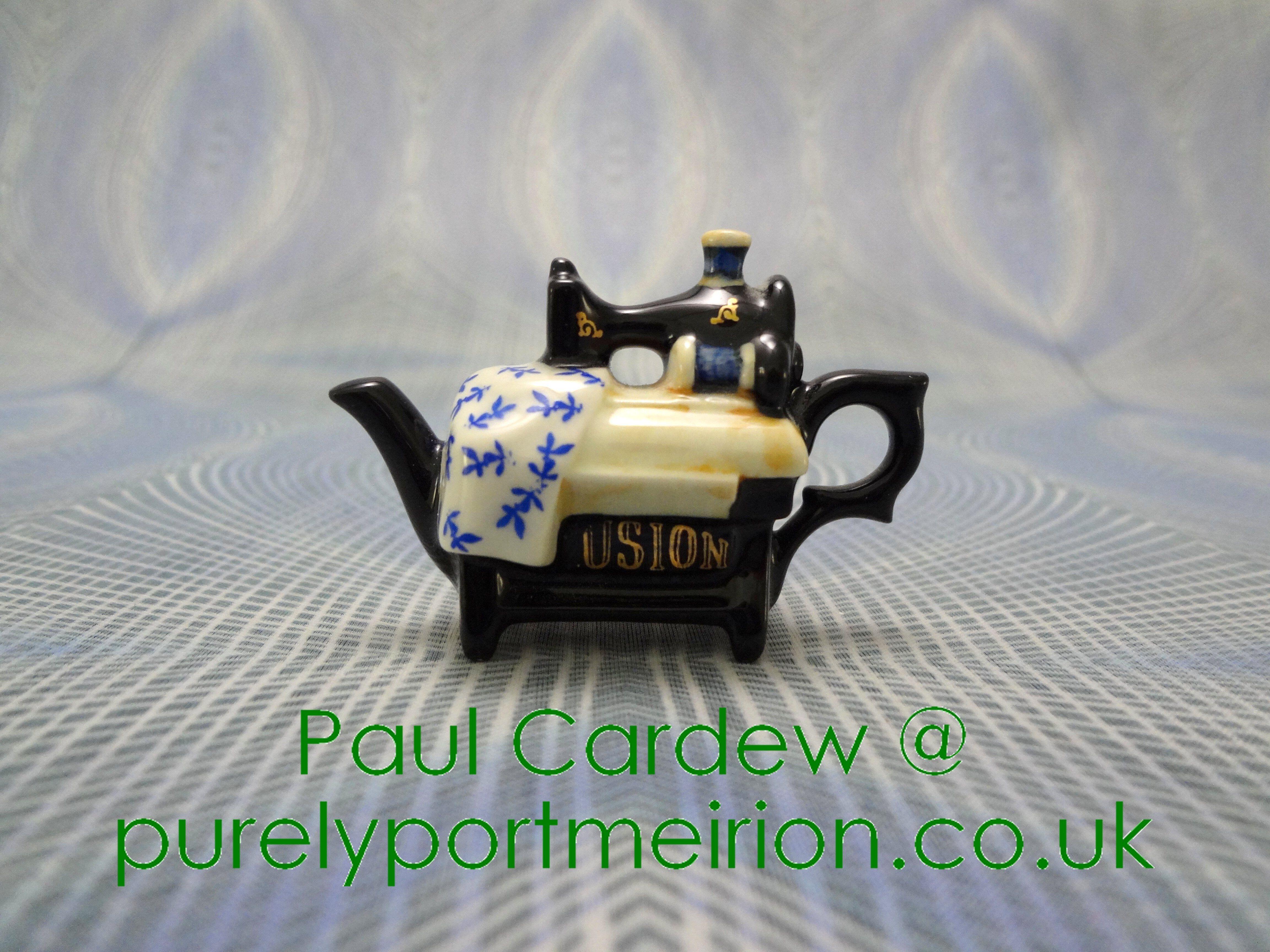 Paul Cardew Design Tiny Teapot, Mini Sewing Machine, MN188