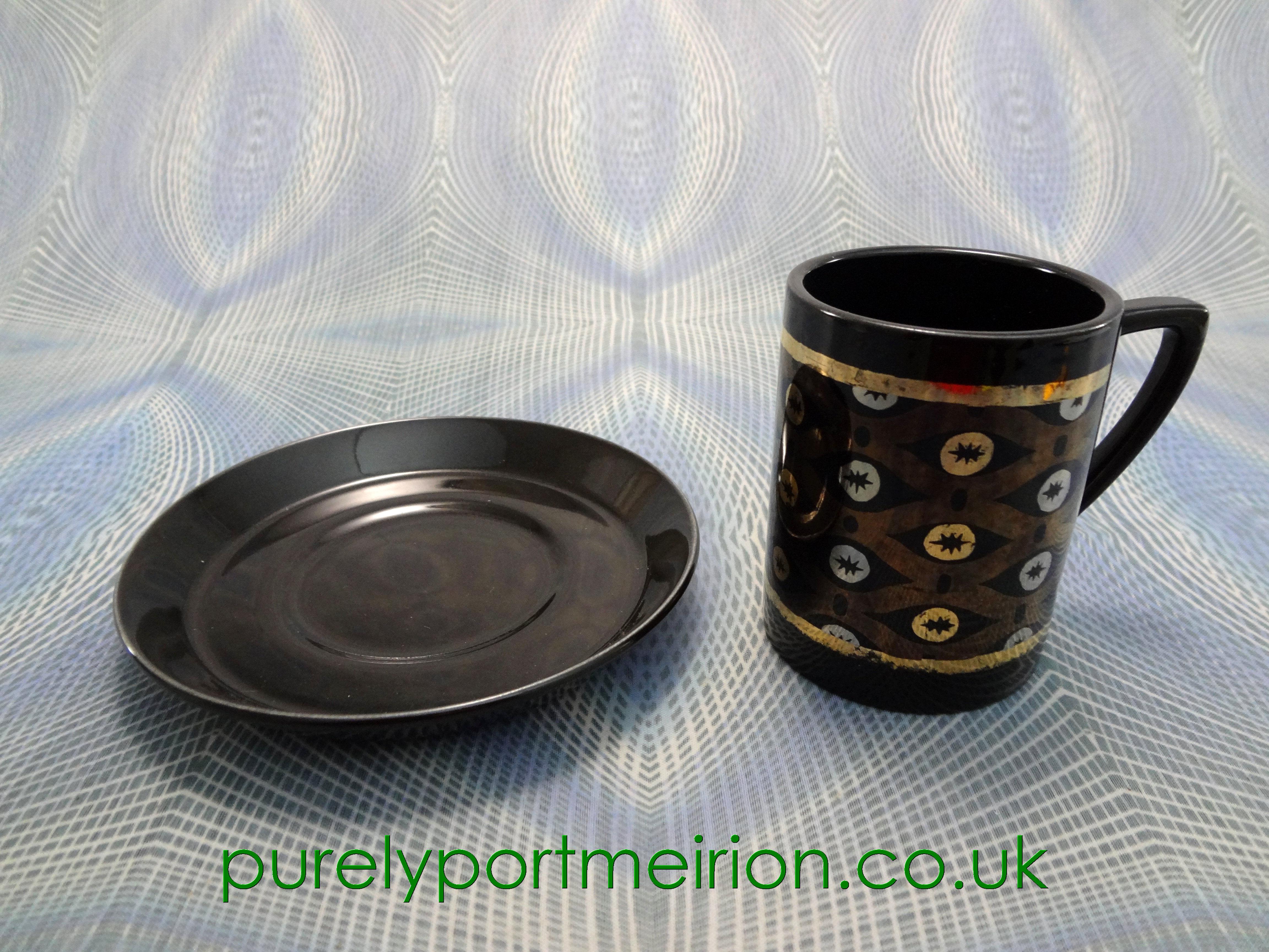 Portmeirion Persian Brocade Vintage Coffee Cup & Saucer, PER3