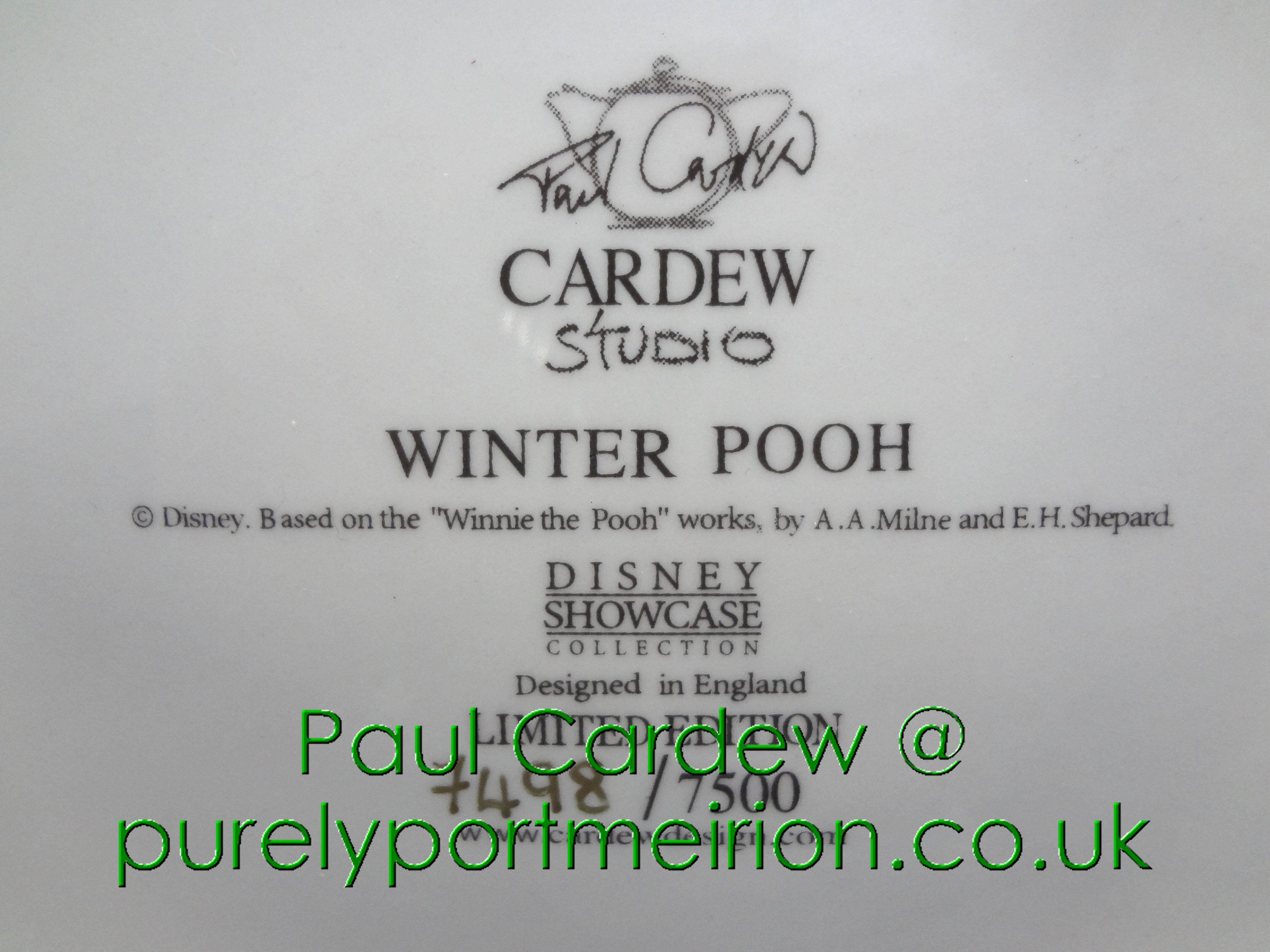 Paul Cardew Design Disney Showcase Winter Pooh Teapot, TP329