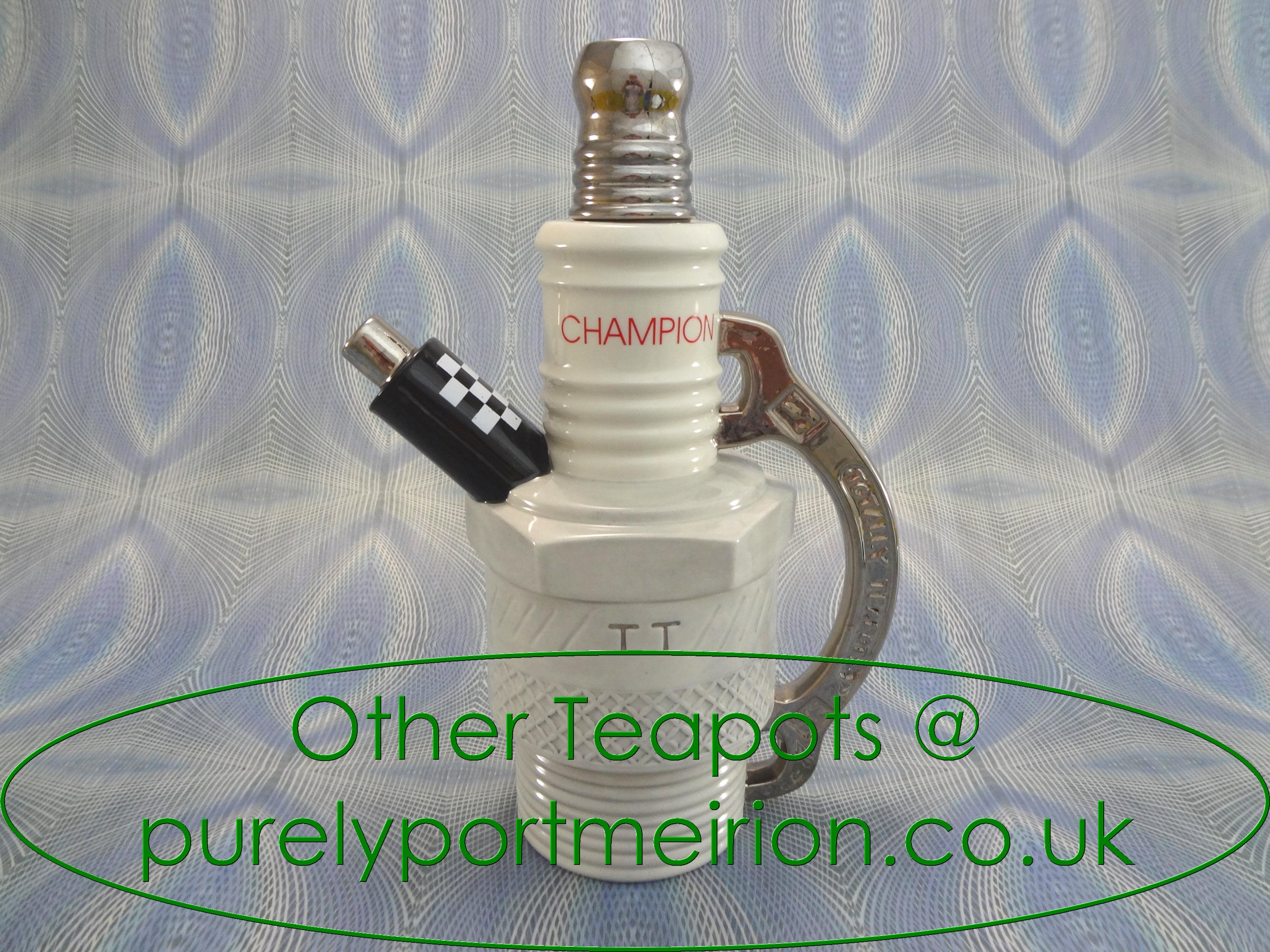 Totally Teapots Spark Plug, Firing On All Cylinders Collectable Teapot, OT5