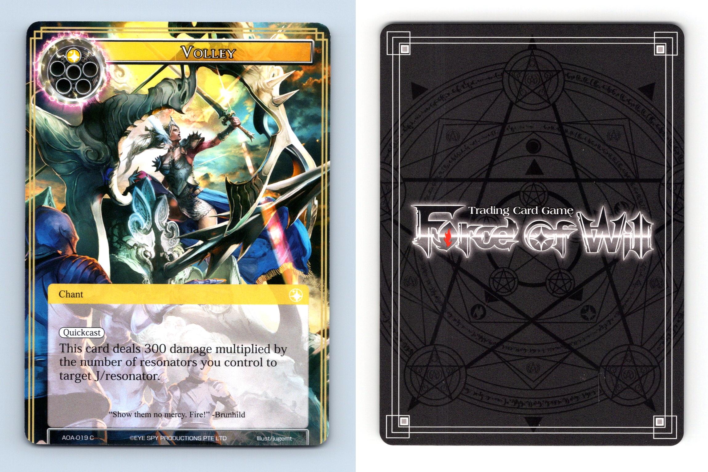 Volley #AOA-019 FOW Awakening Of The Ancients 2019 Common TCG Card