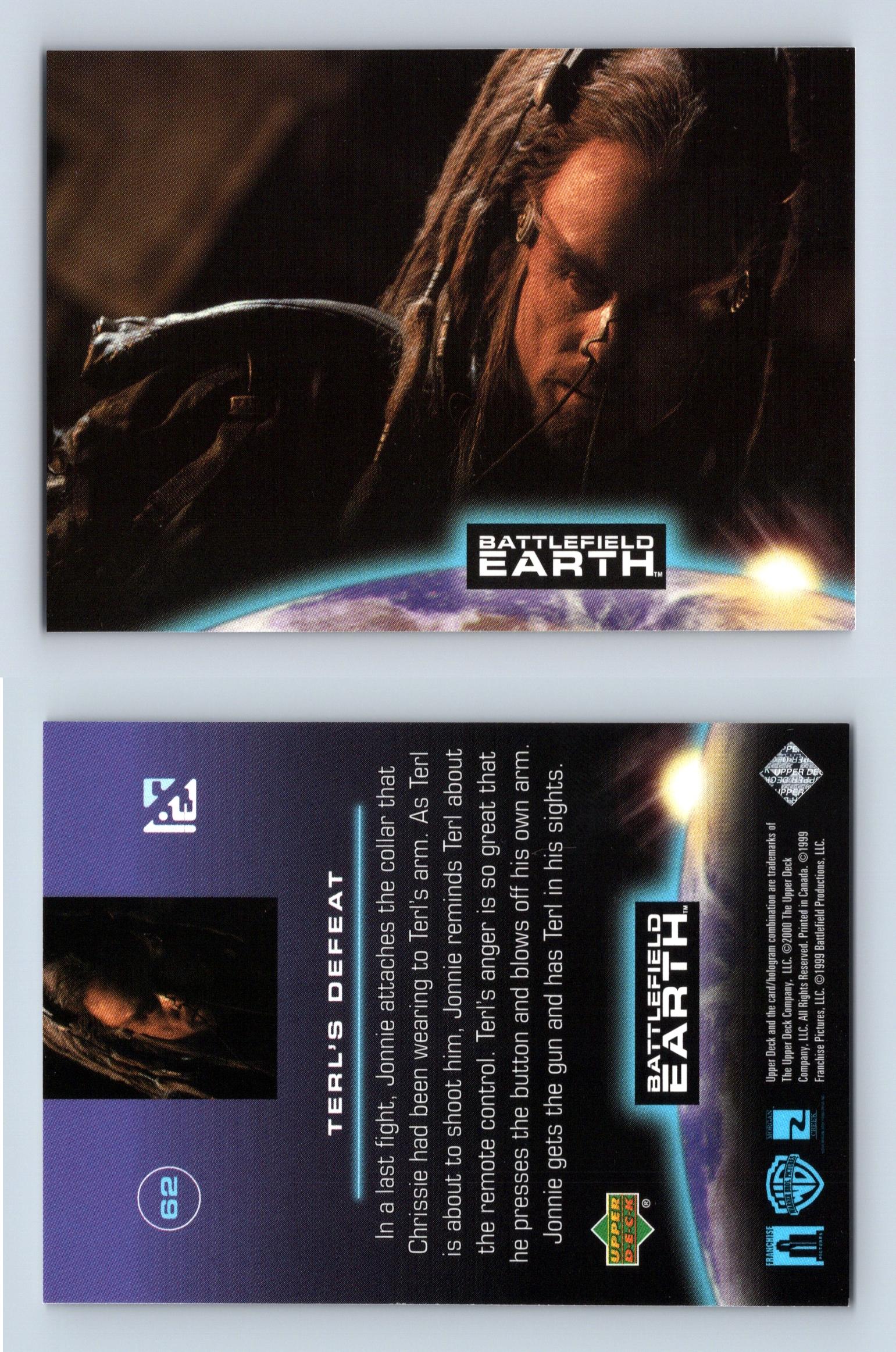 Terl's Defeat #62 Battlefield Earth 2000 Upper Deck Trading Card