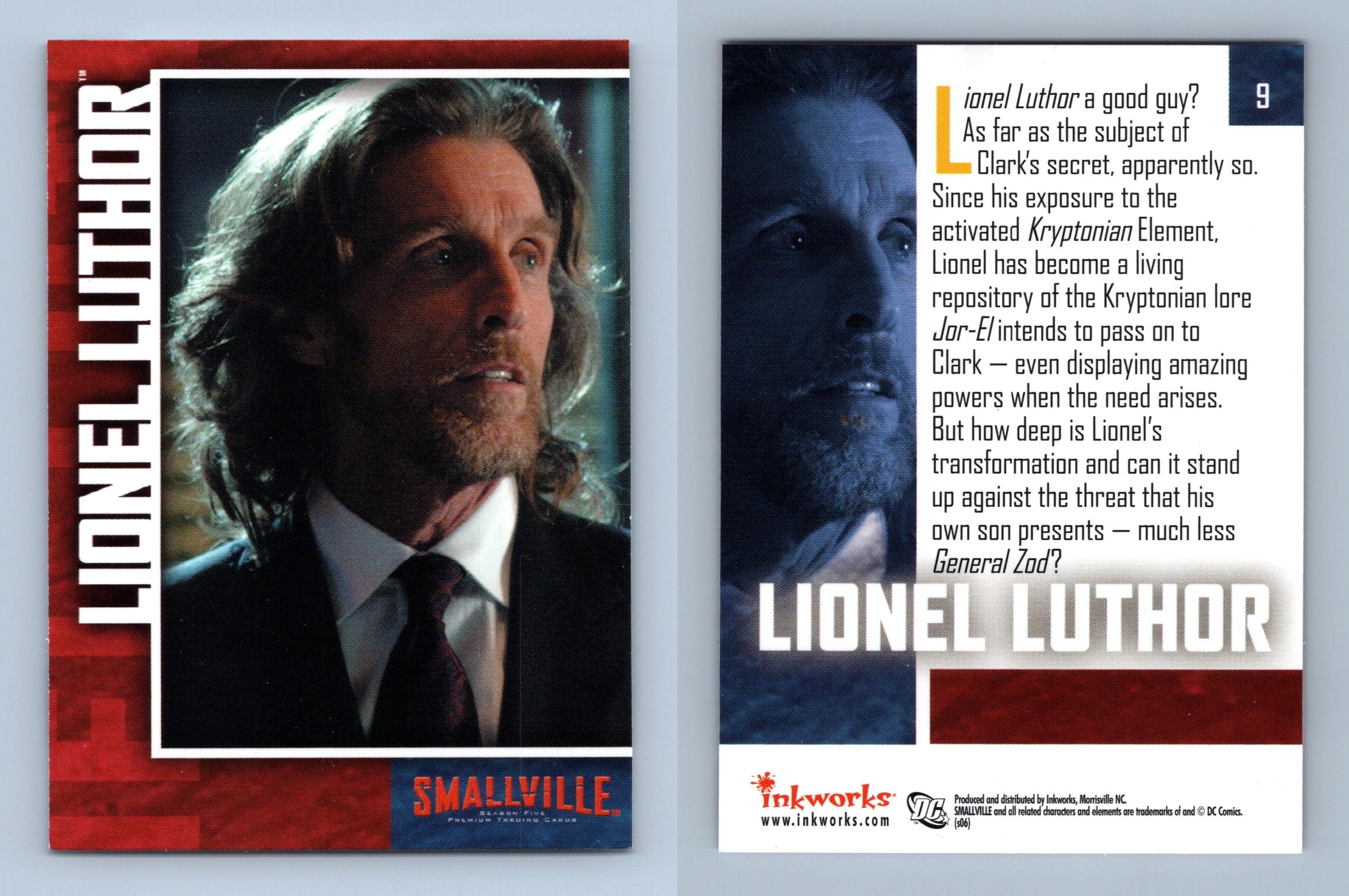 Lionel Luthor #9 Smallville Season 5 Inkworks Trading Card
