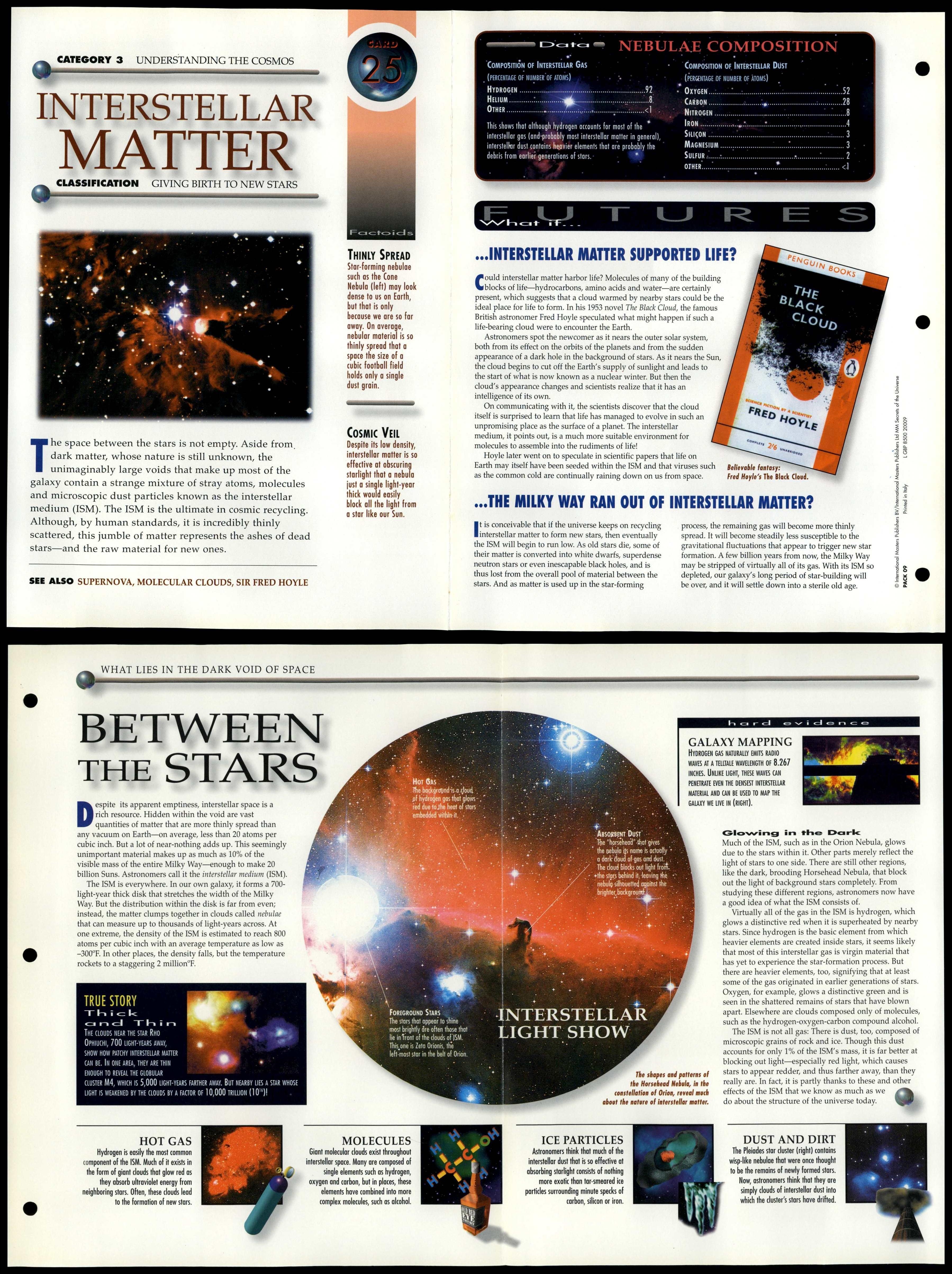 Interstellar Matter #25 Cosmos Secrets Of The Universe Fact File Fold ...