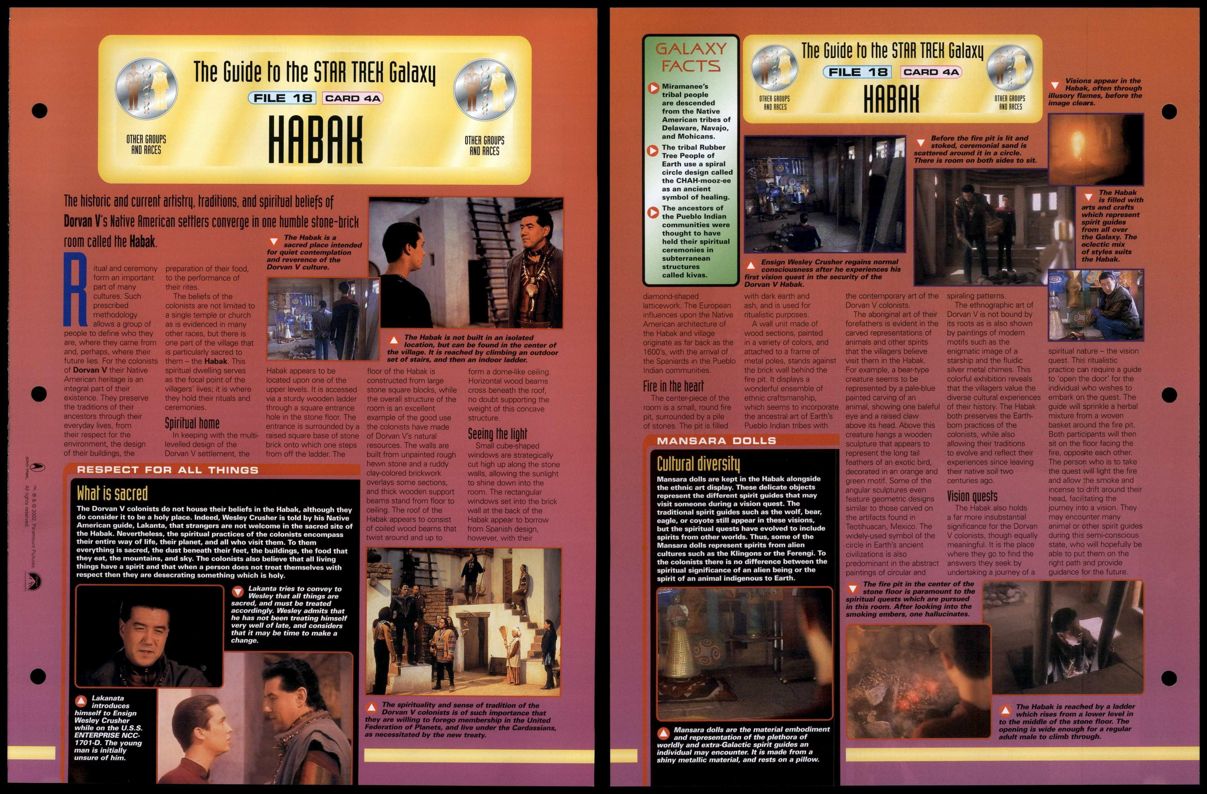 Habak - Other Groups & Races - Star Trek Fact File Page