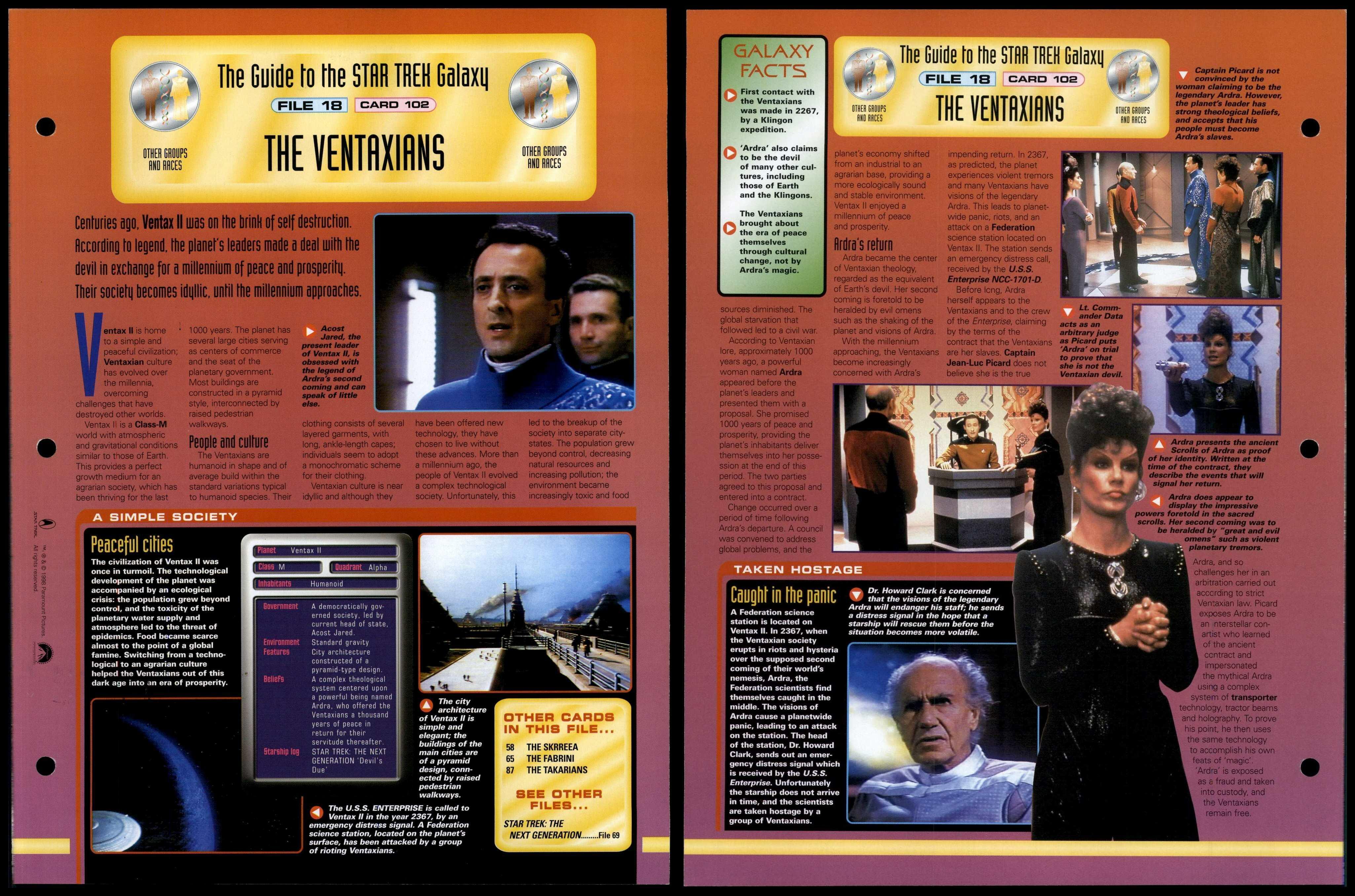 The Ventaxians - Other Groups & Races - Star Trek Fact File Page