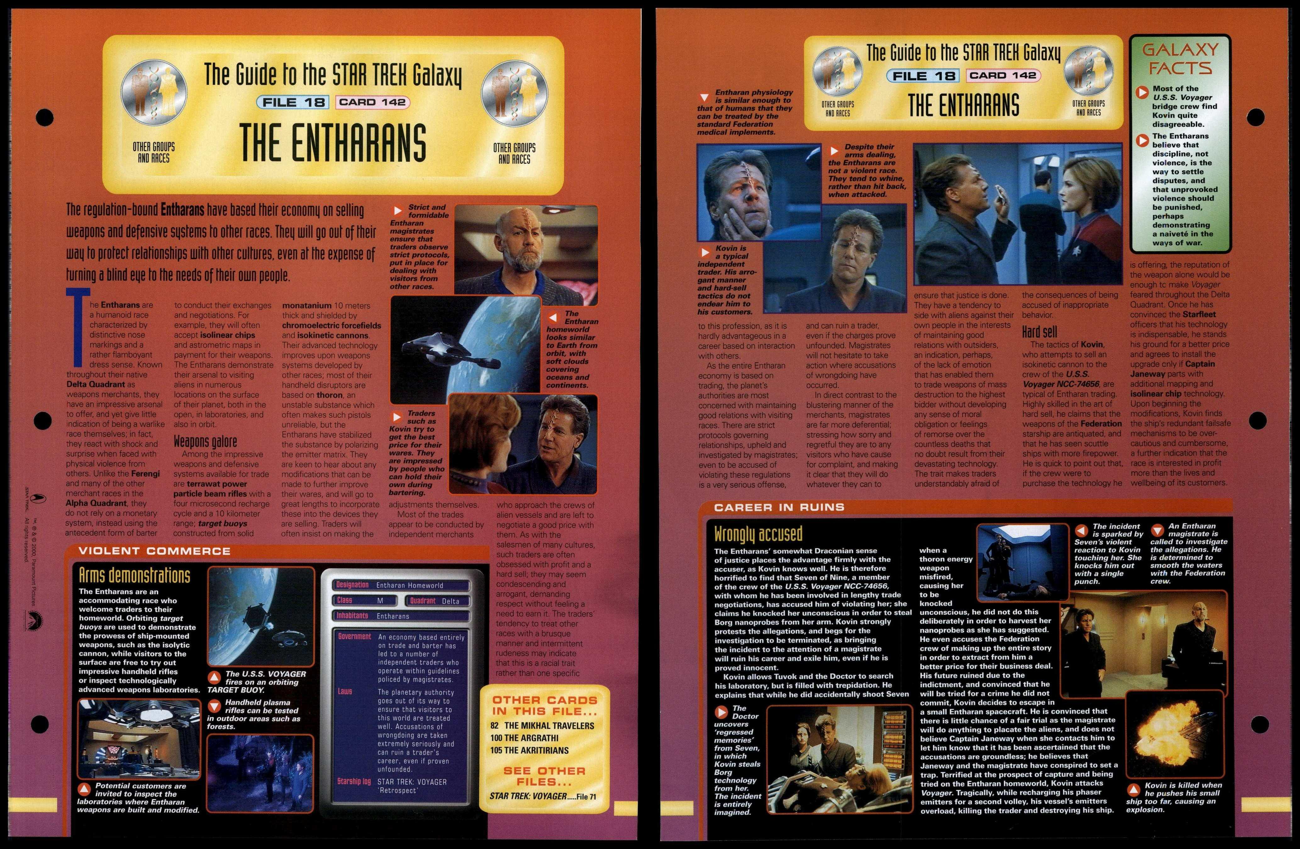 The Entharans - Other Groups & Races - Star Trek Fact File Page