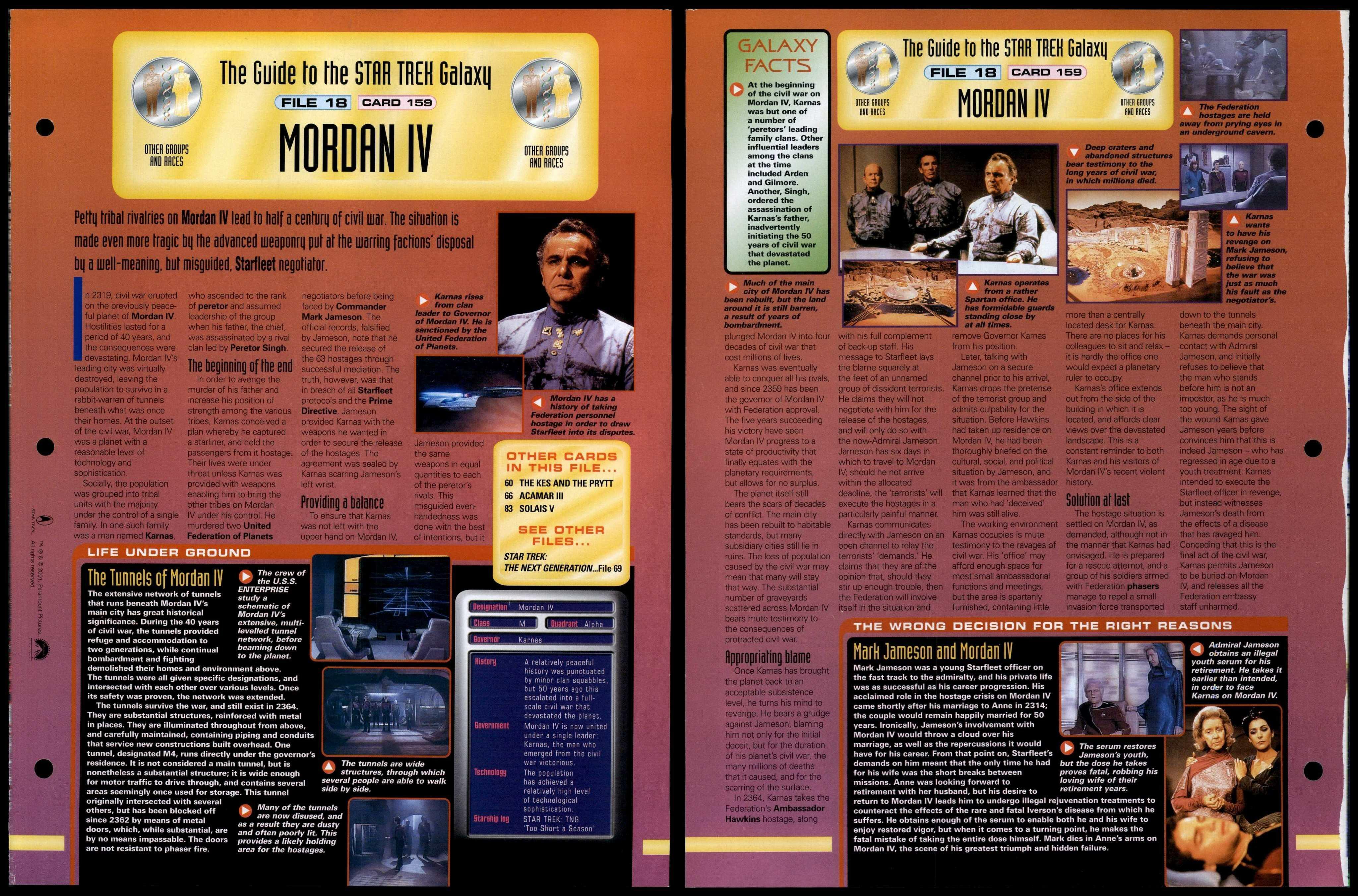 Mordan IV - Other Groups & Races - Star Trek Fact File Page