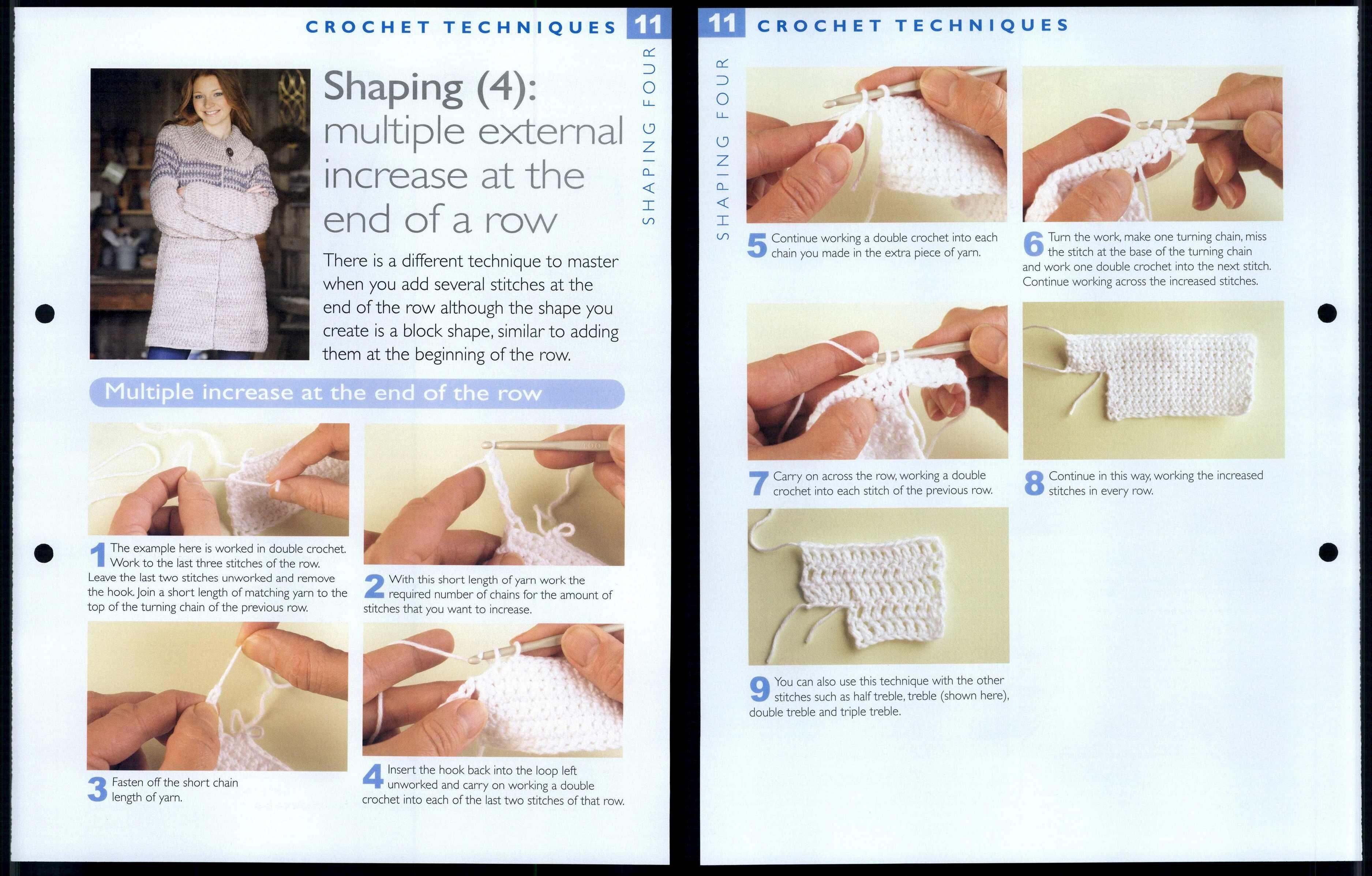 Shaping Four #11 Techniques - The Art Of Crochet Pattern