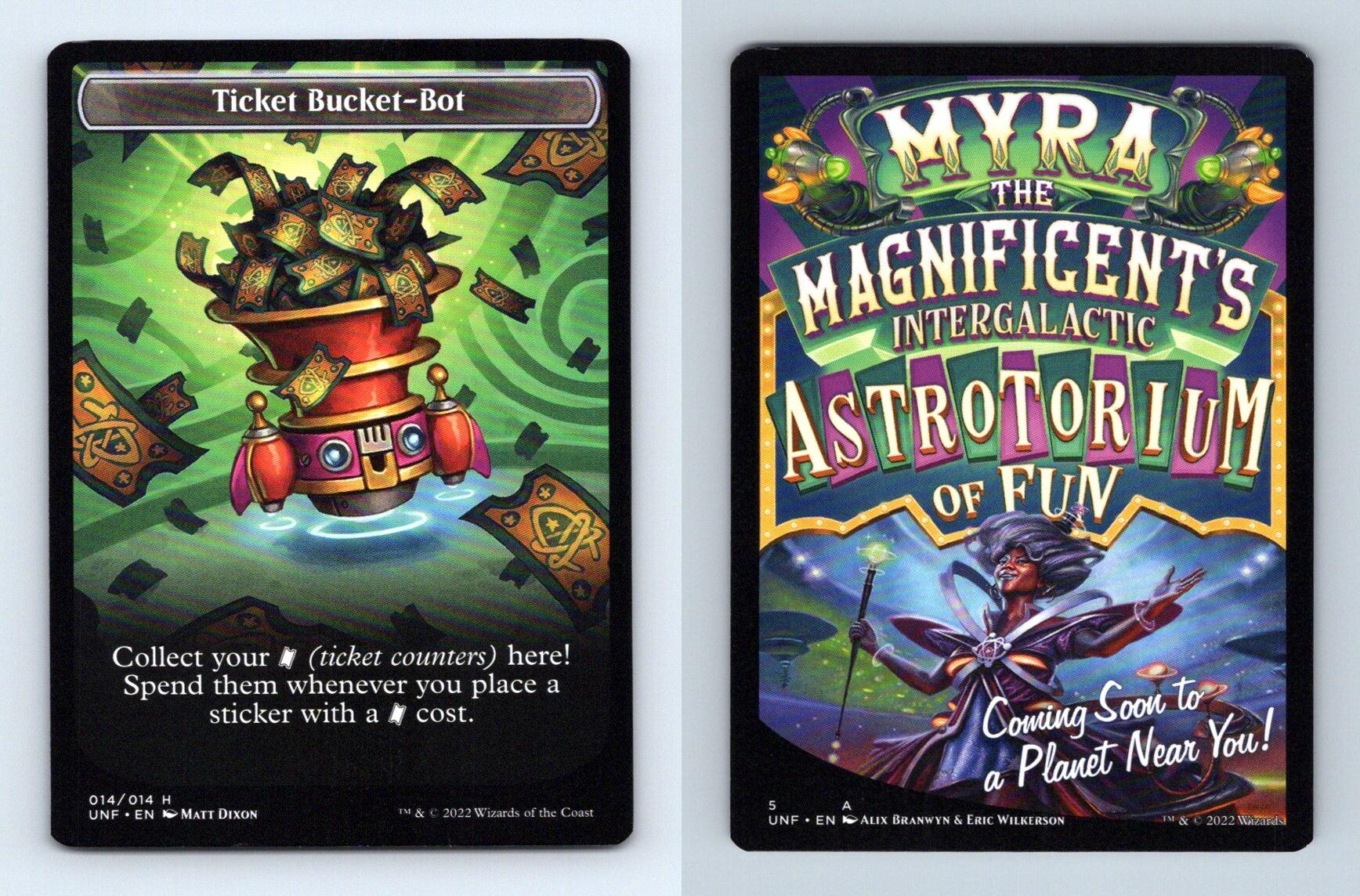 Ticket Eimer Bot #014/014 MTG Unfinity 2022 Token TCG Karte | eBay
