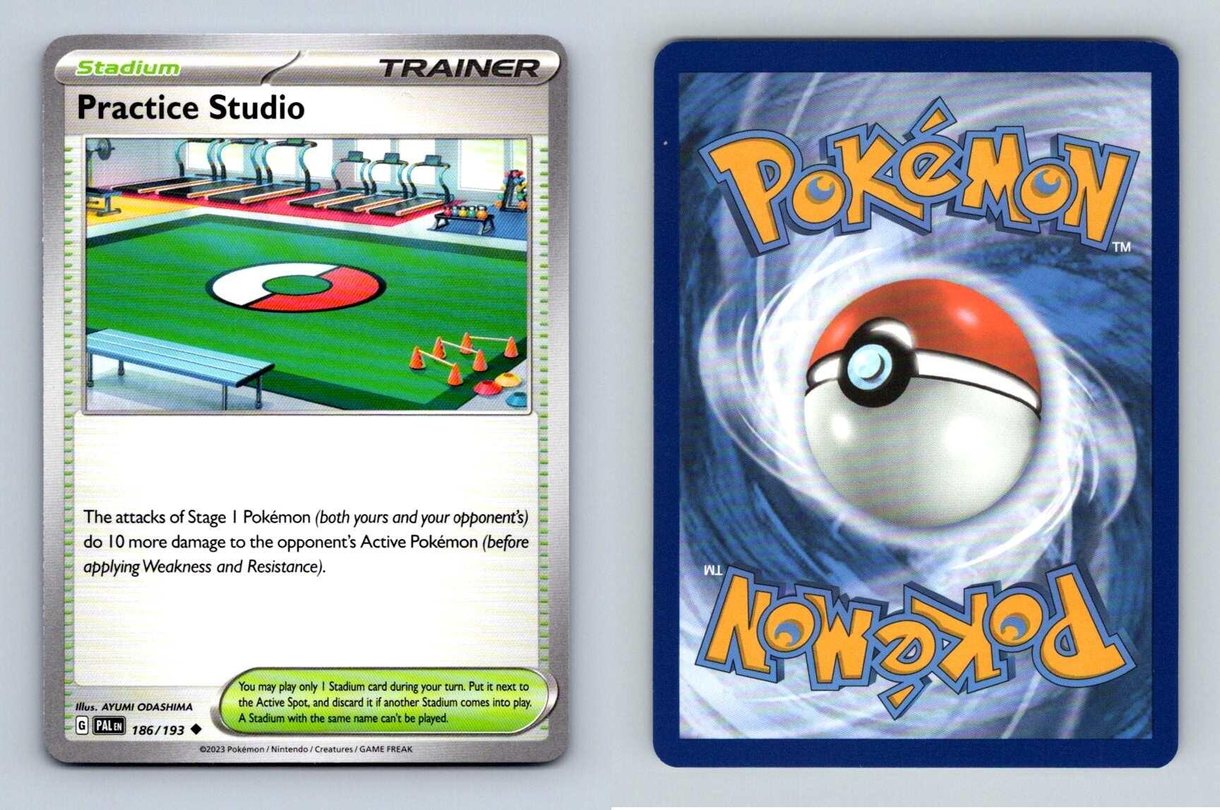 Practice Studio #186 SV Paldea Evolved Uncommon Pokemon 2023 TCG Card