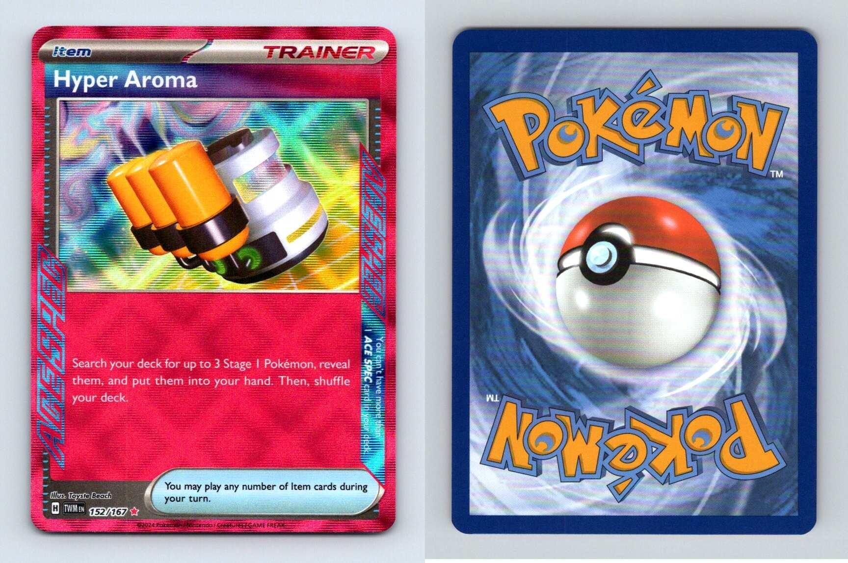 Hyper Aroma #152/167 SV Twilight Masquerade 2024 Pokemon Ace Spec Rare ...