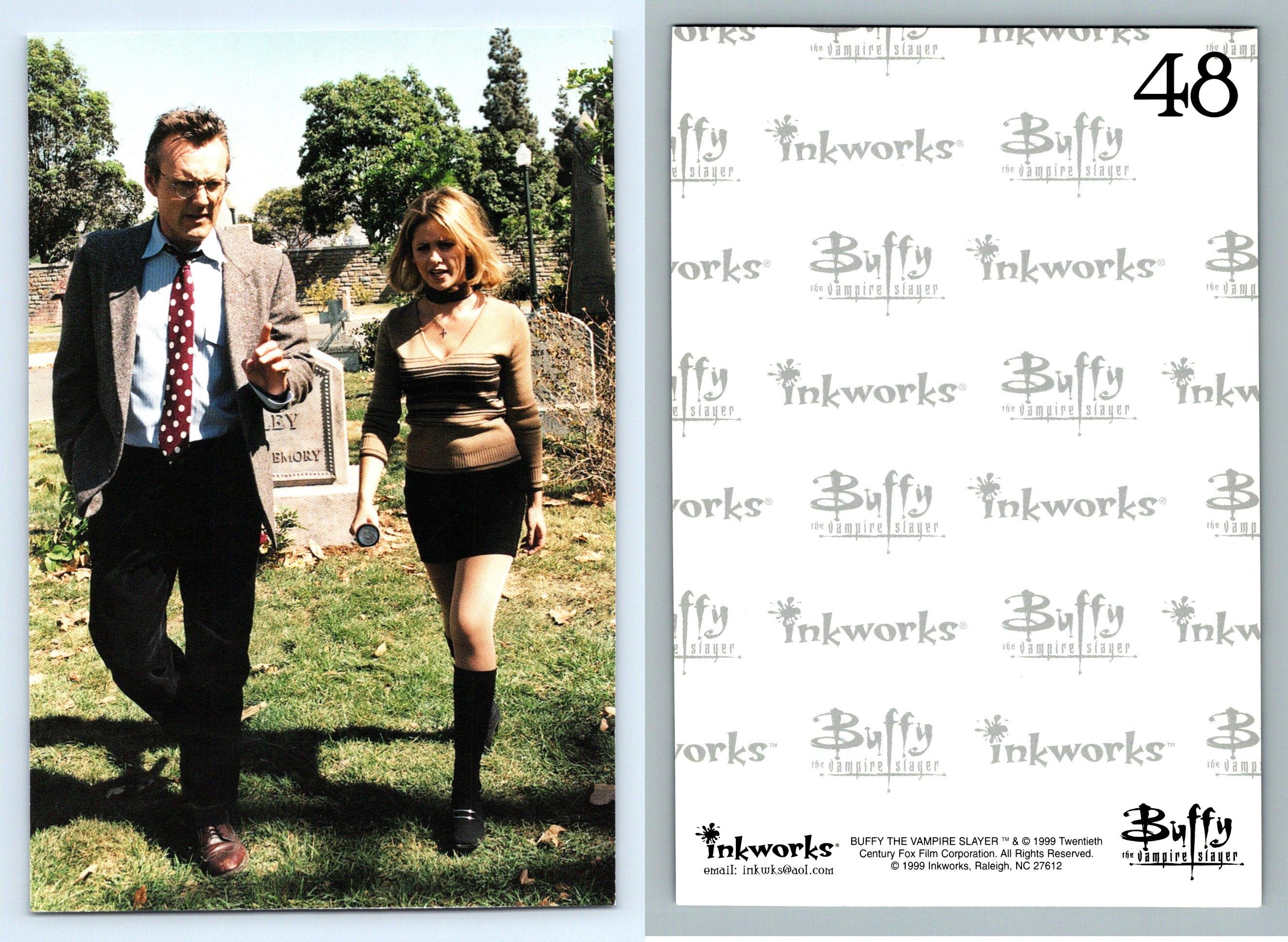 Giles And Buffy 48 Buffy The Vampire Slayer 1999 Inkworks Photocard