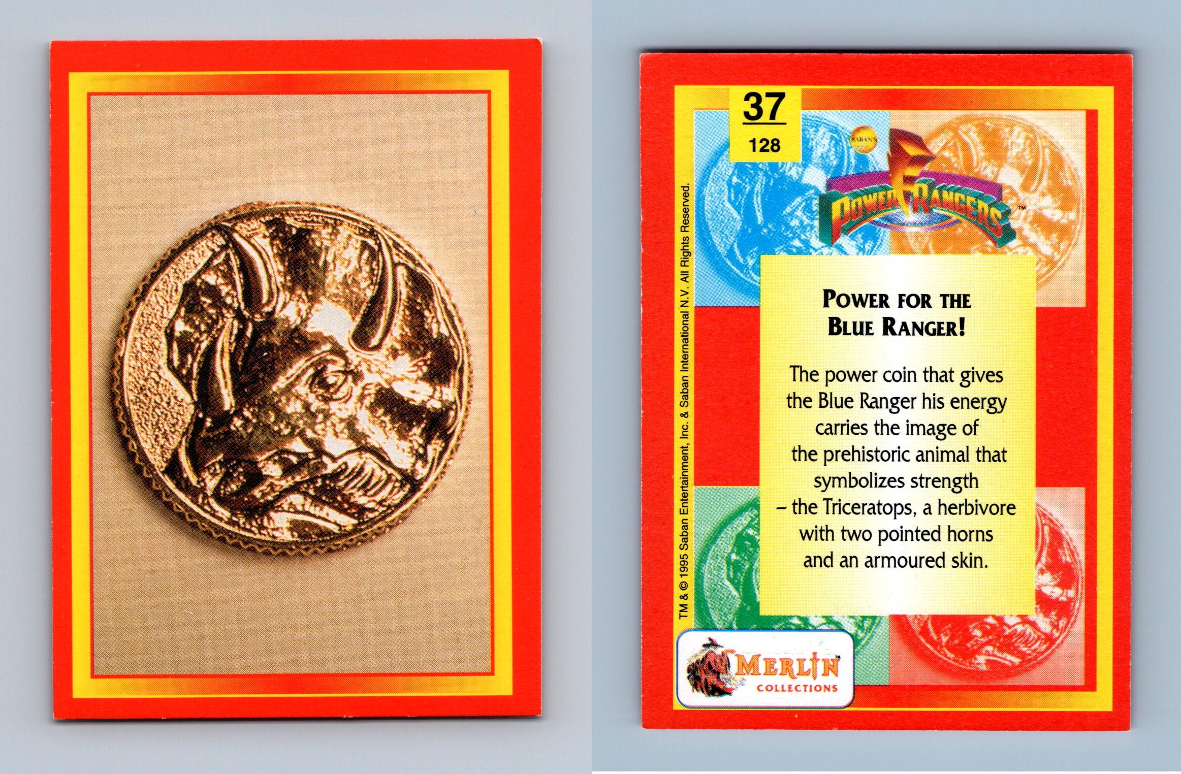 Power For The Blue Ranger #37 Power Rangers 1995 Merlin Trading Card