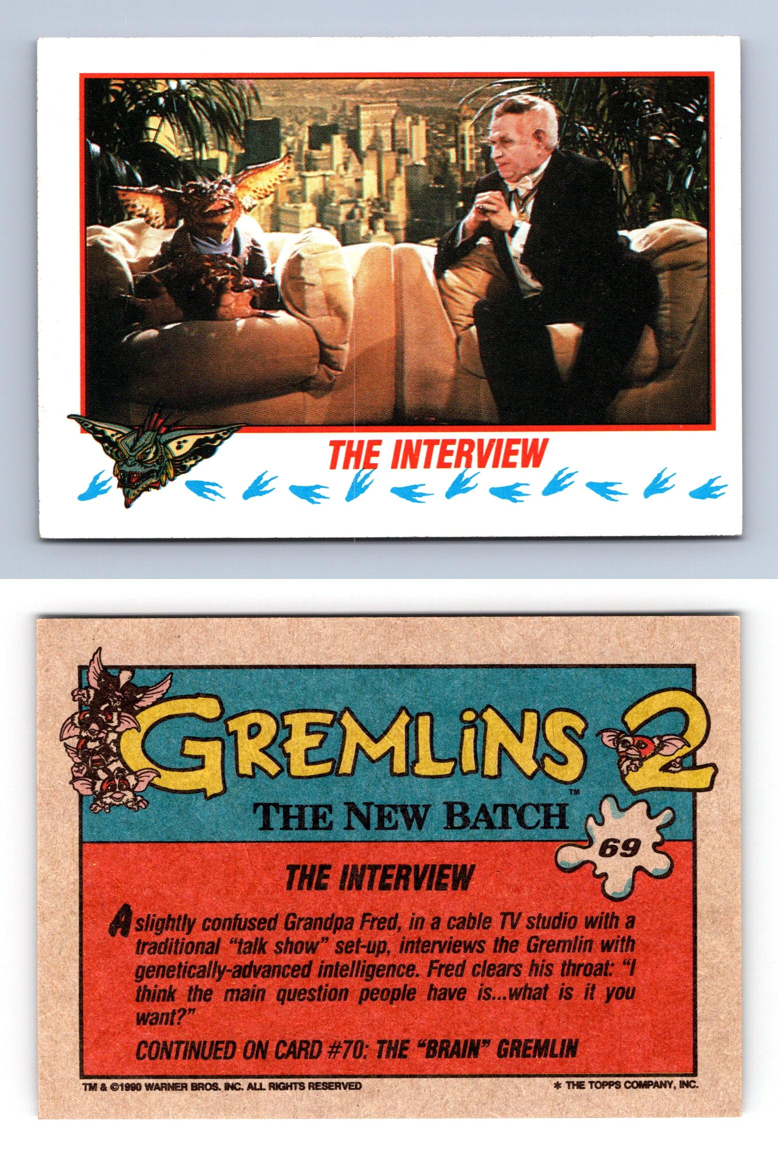 The Interview #69 Gremlins 2 : The New Batch 1990 Topps Trading Card