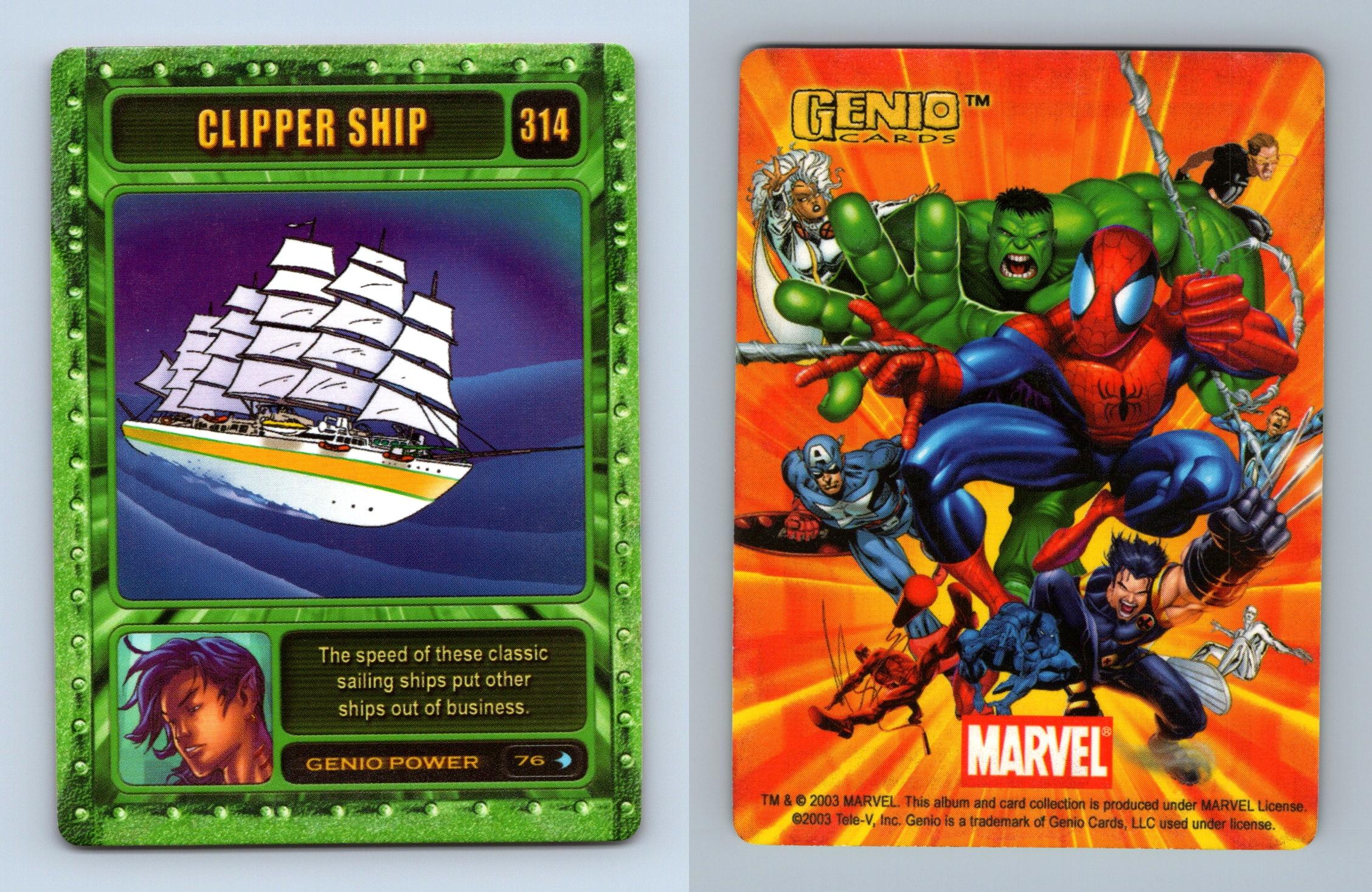 Clipper Ship #314 Marvel Genio 2003 CCG Card