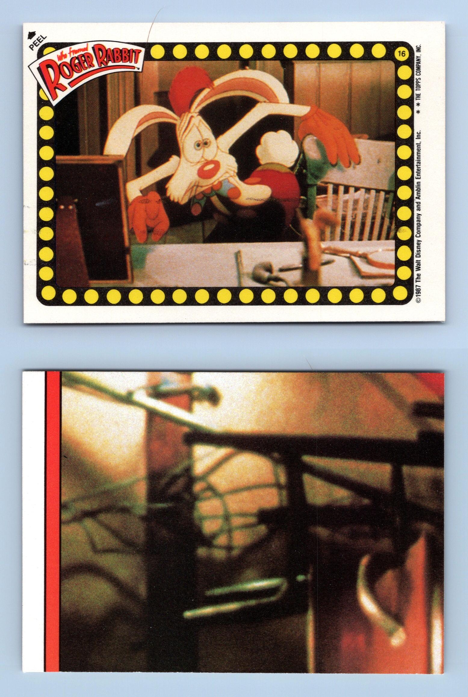Who Framed Roger Rabbit #16 Topps 1987 Card / Sticker