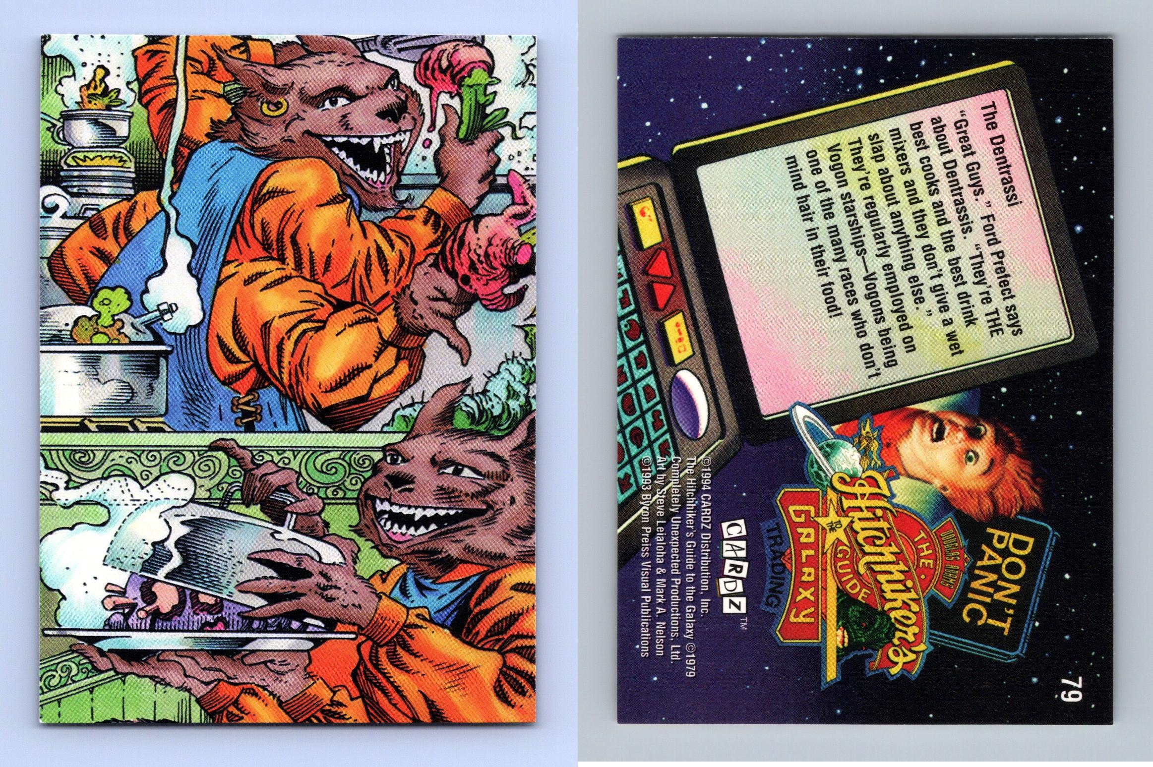 The Dentrassi #79 The Hitchhikers Guide To The Galaxy 1994 Cardz ...