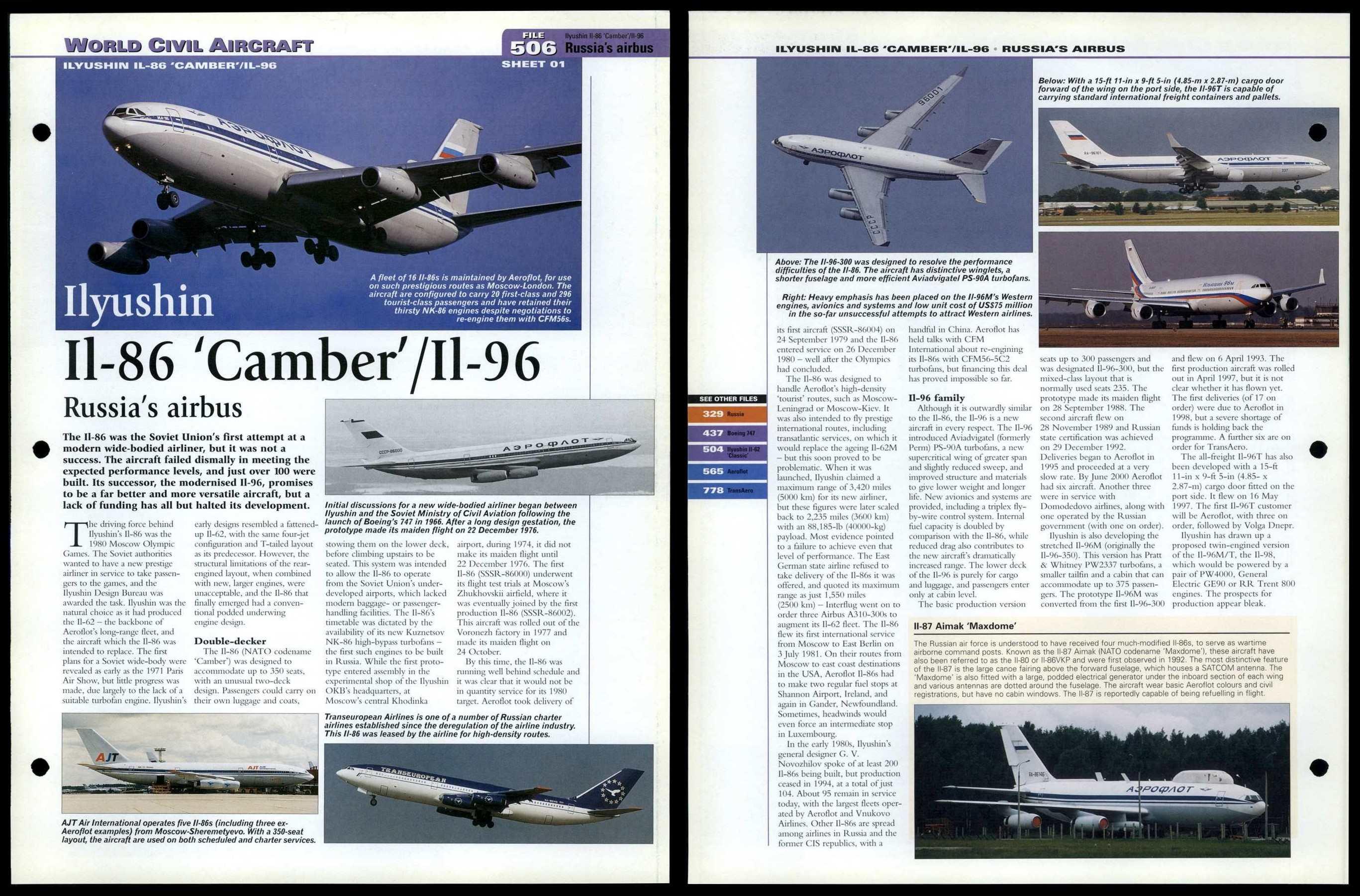 Panoramio Photo Of Jet Airliner Ilyushin Il86 Camber