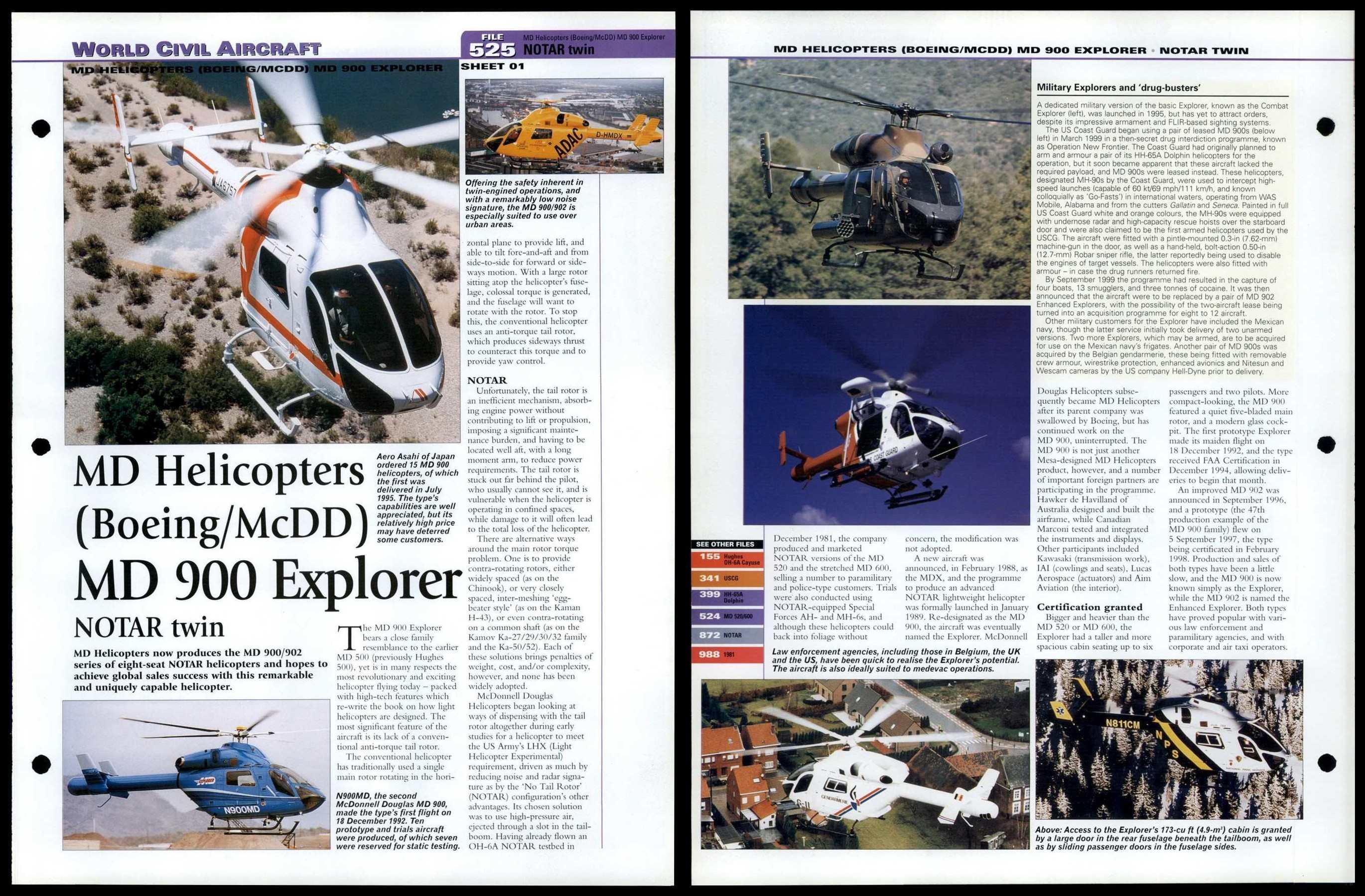 MD Helicopters MD900 Explorer - Civil Aircraft #525 World Aircraft ...