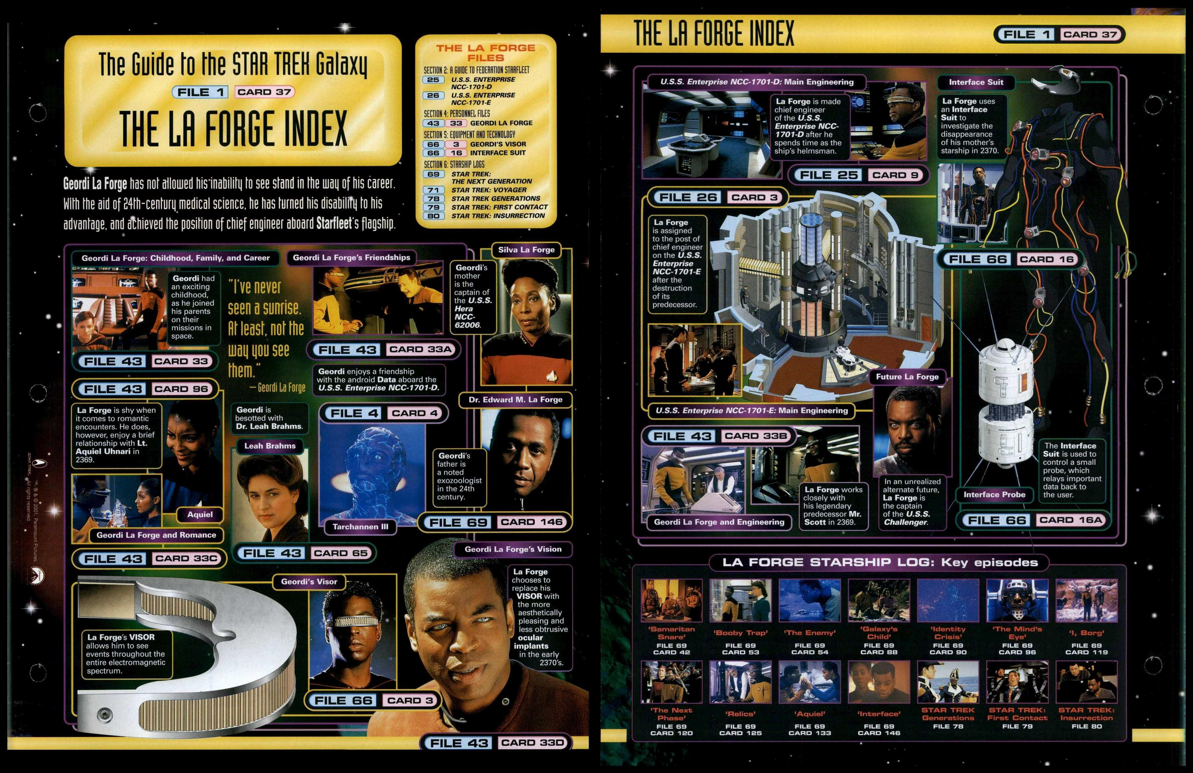 The La Forge Index - Introduction - Star Trek Fact File Page