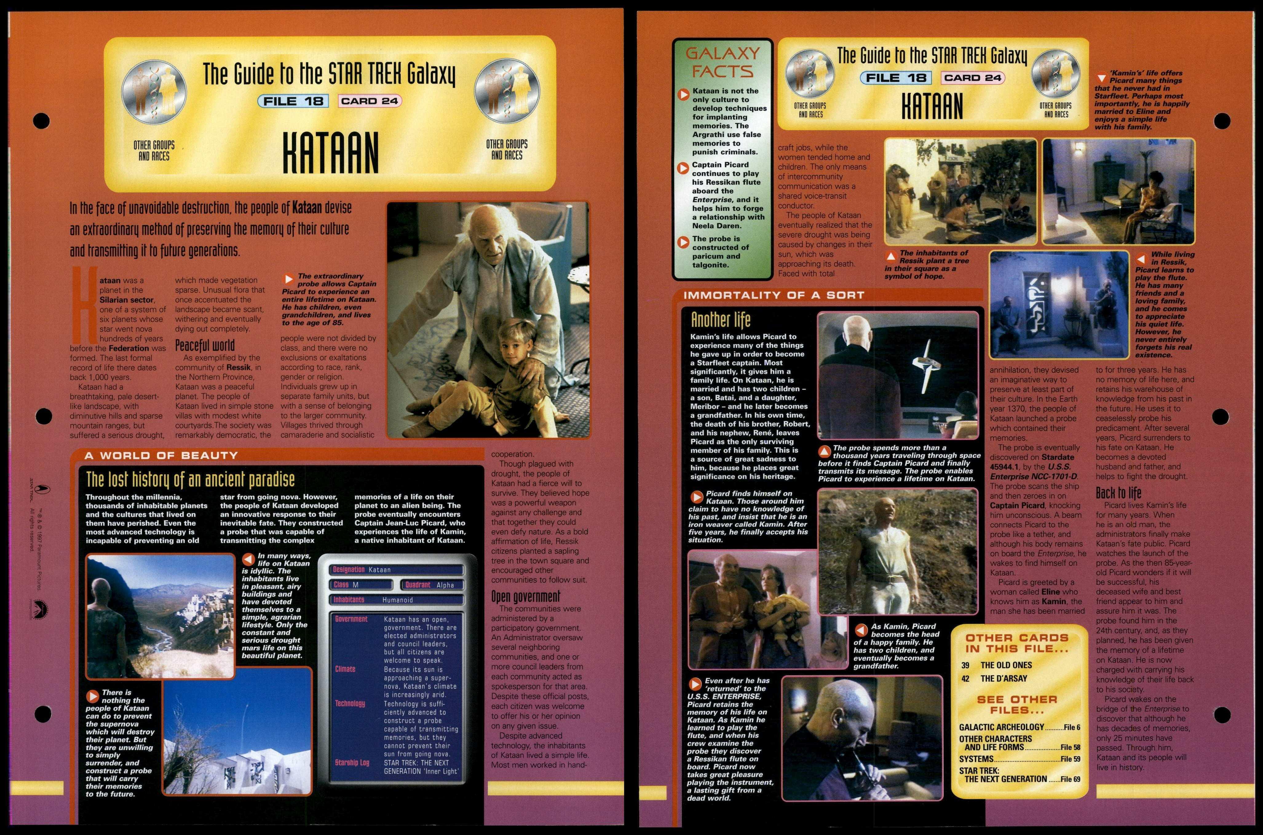 Kataan - Other Groups & Races - Star Trek Fact File Page