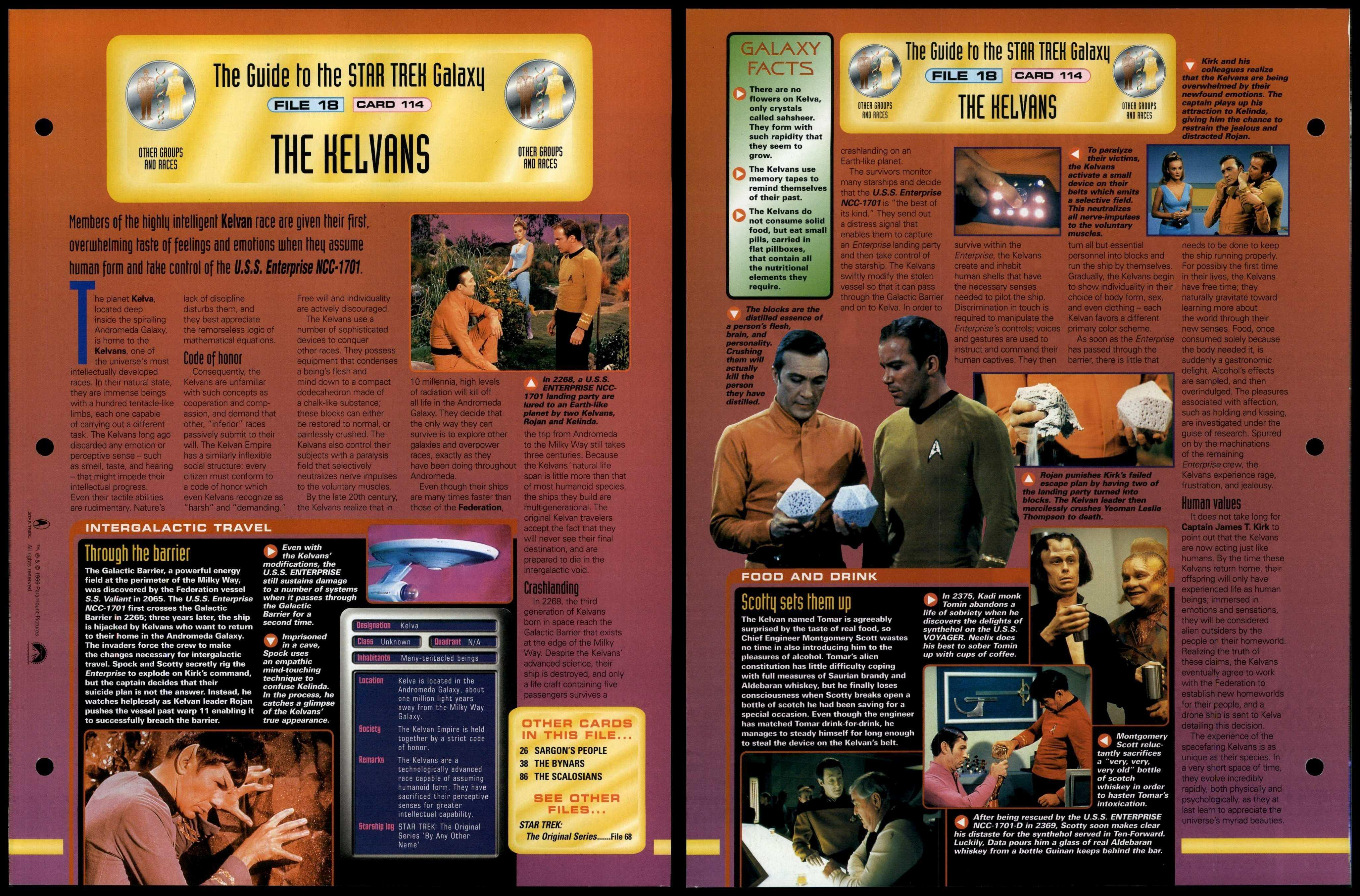 The Kelvans - Other Groups & Races - Star Trek Fact File Page