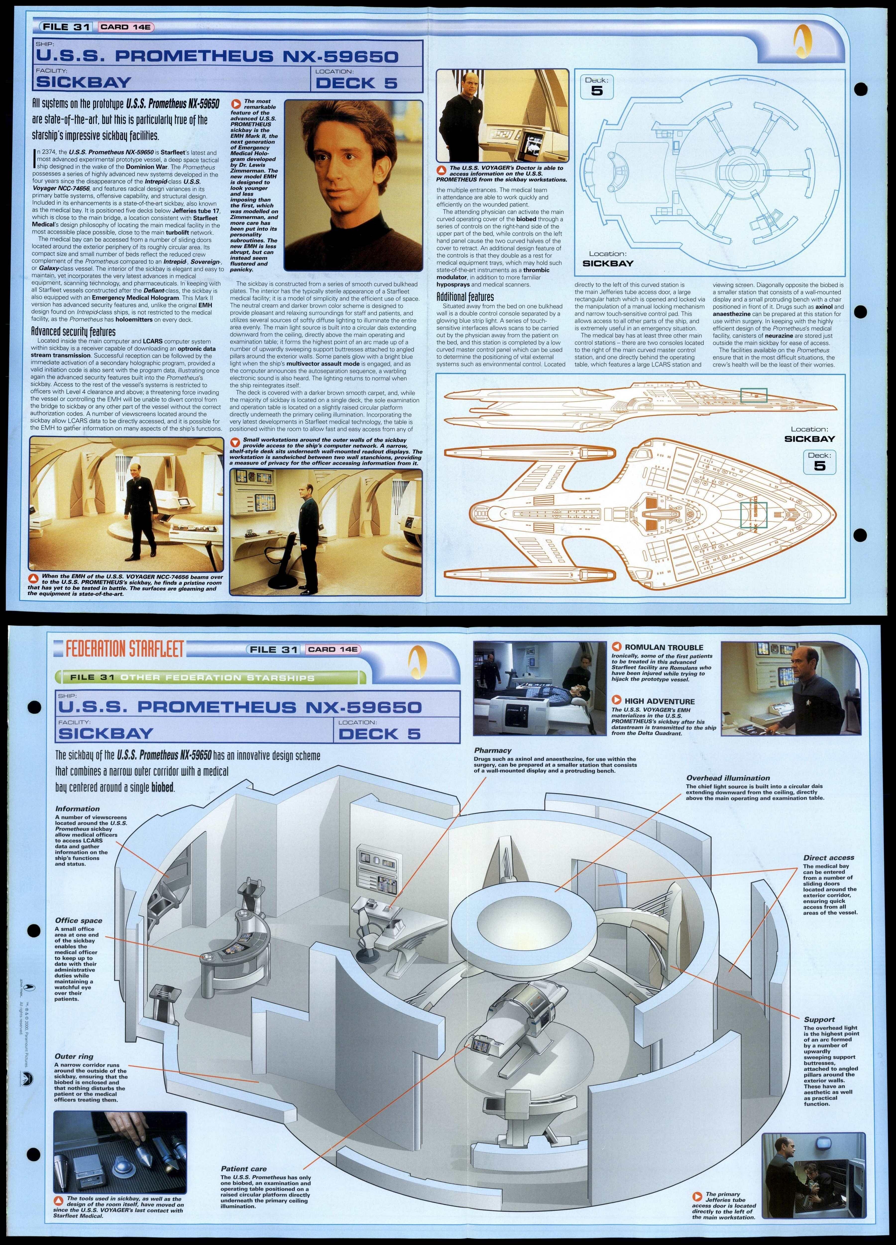 USS Prometheus NX-59650 Sickbay - Other Starships - Star Trek Fact File ...