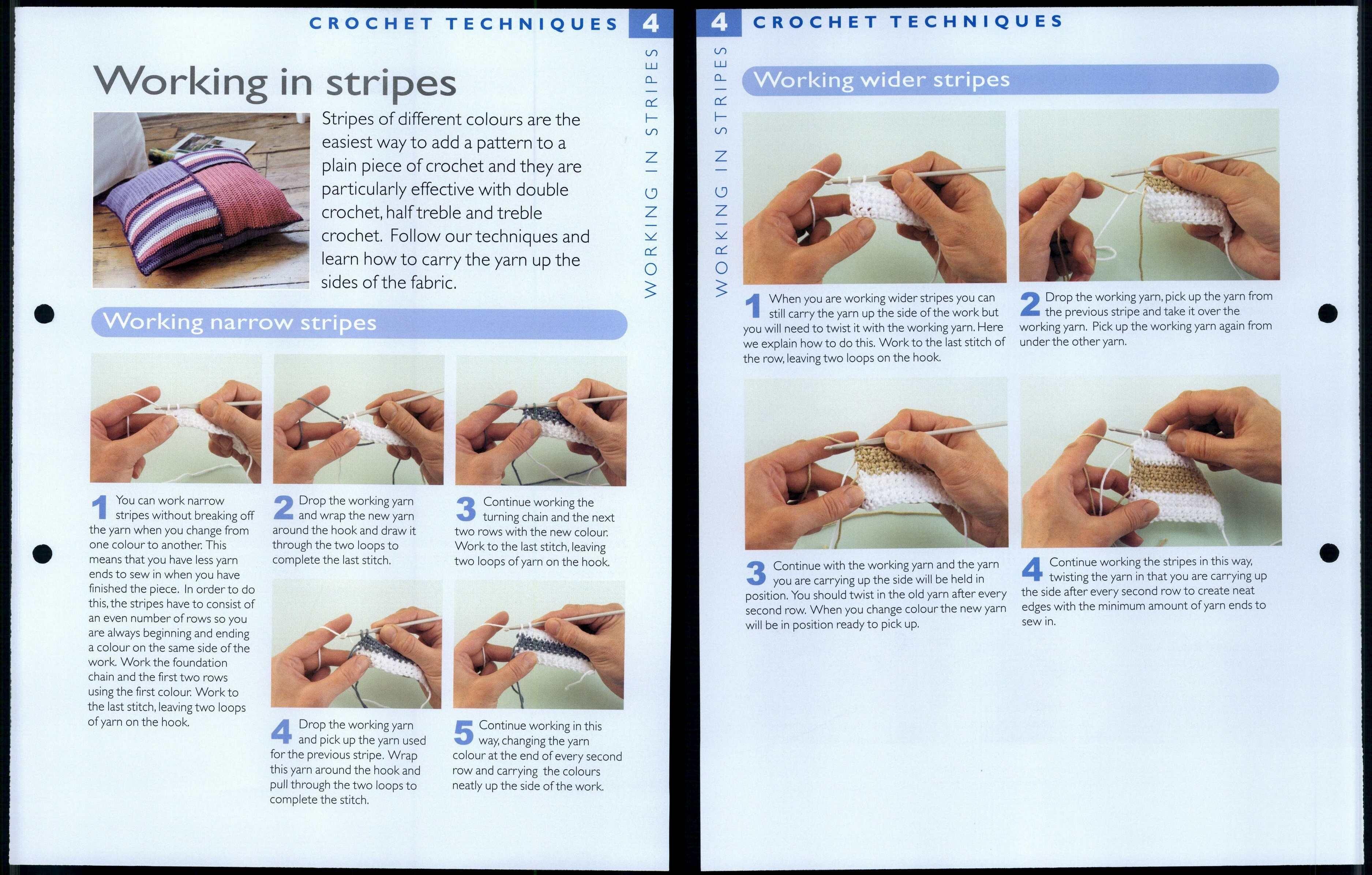 Working In Stripes #4 Techniques - The Art Of Crochet Pattern