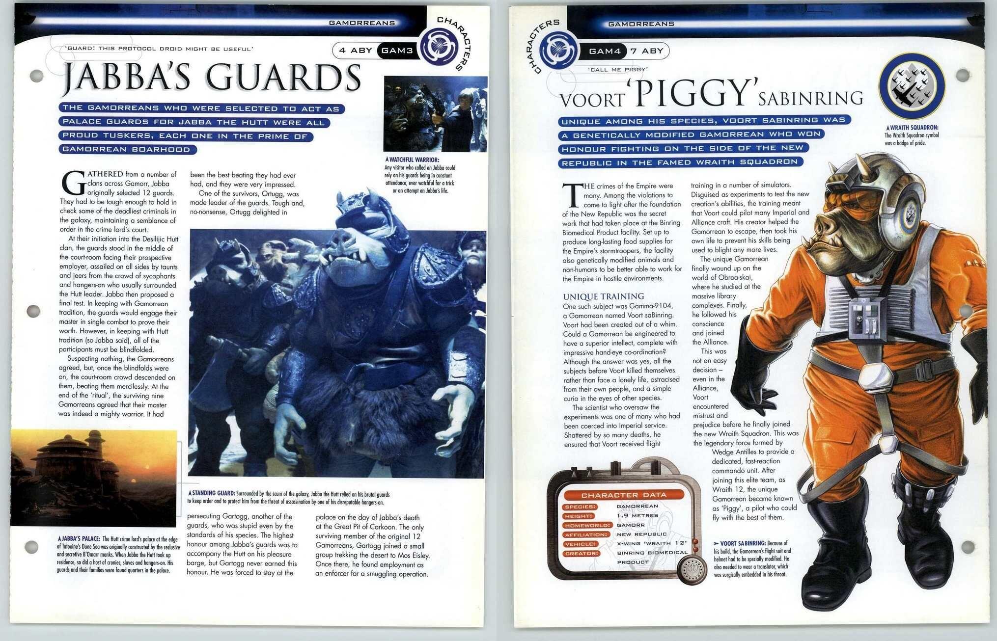 Jabba's Guards #GAM3-4 Gamorreans - Characters - Star Wars Fact File Page