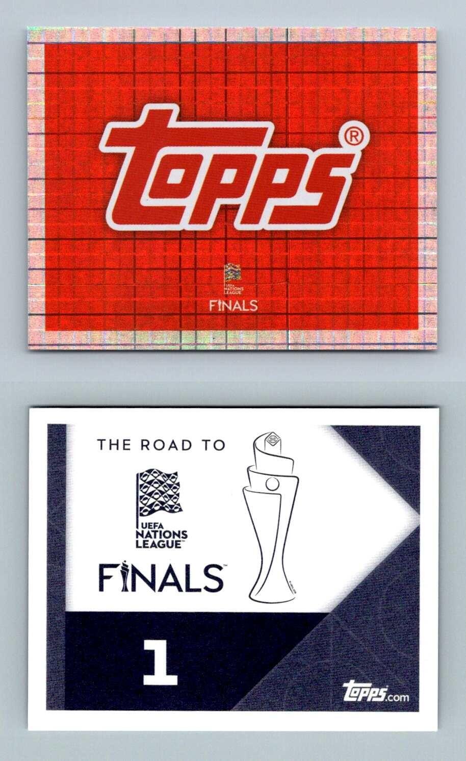 Topps Logo #1 Road To UEFA Nations League Finals 2022 Sticker