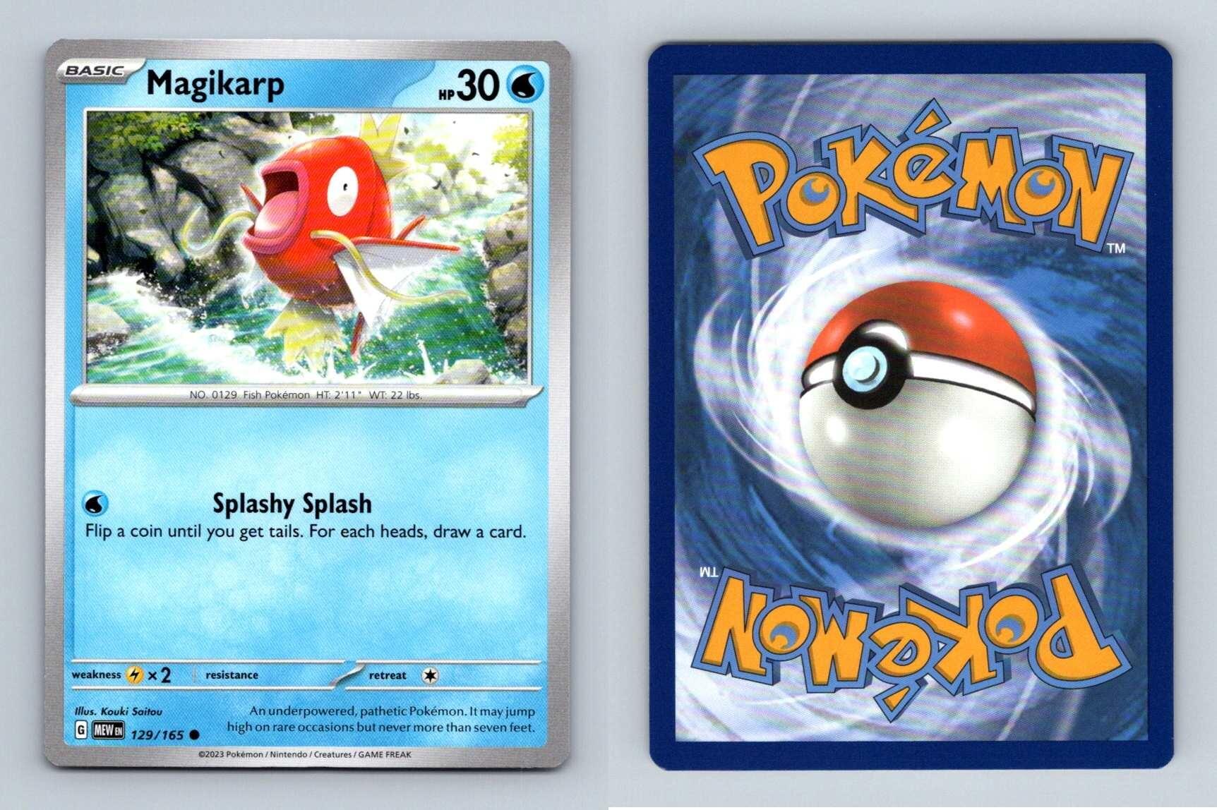Magikarp #129 Scarlet & Violet 151 Pokemon 2023 Common TCG Card