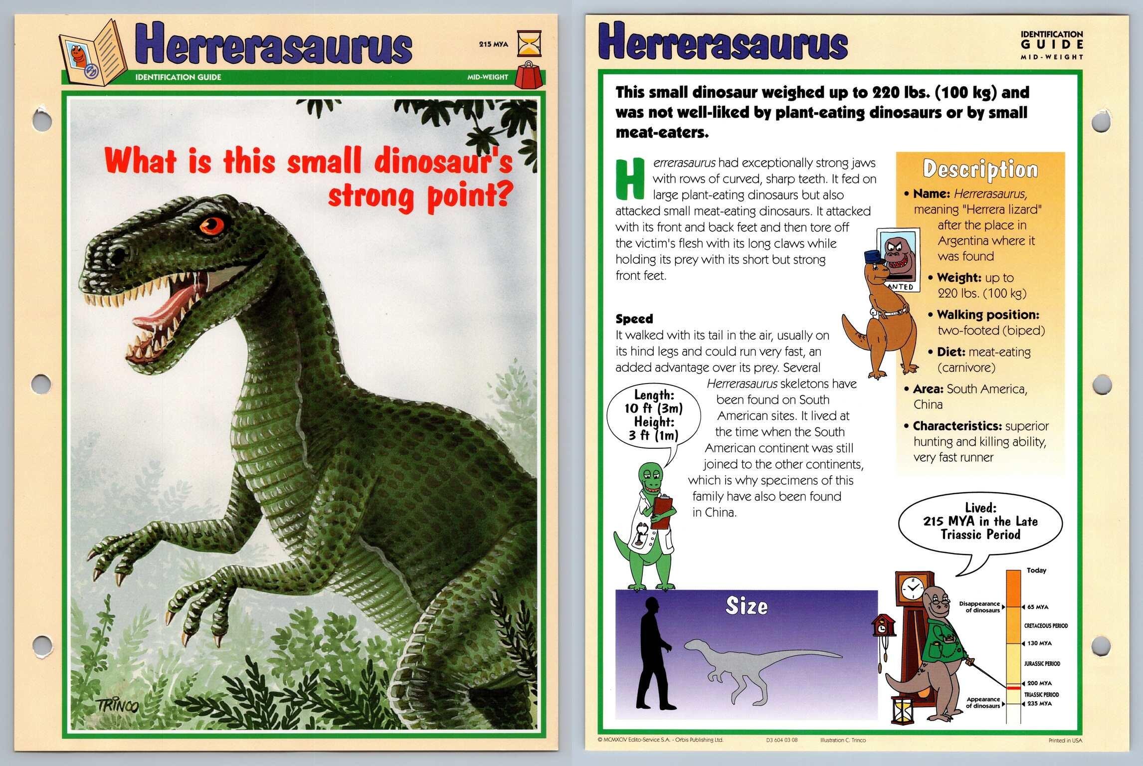 Herrerasaurus - Identification Guide - Dinosaurs! - Orbis Play & Learn ...