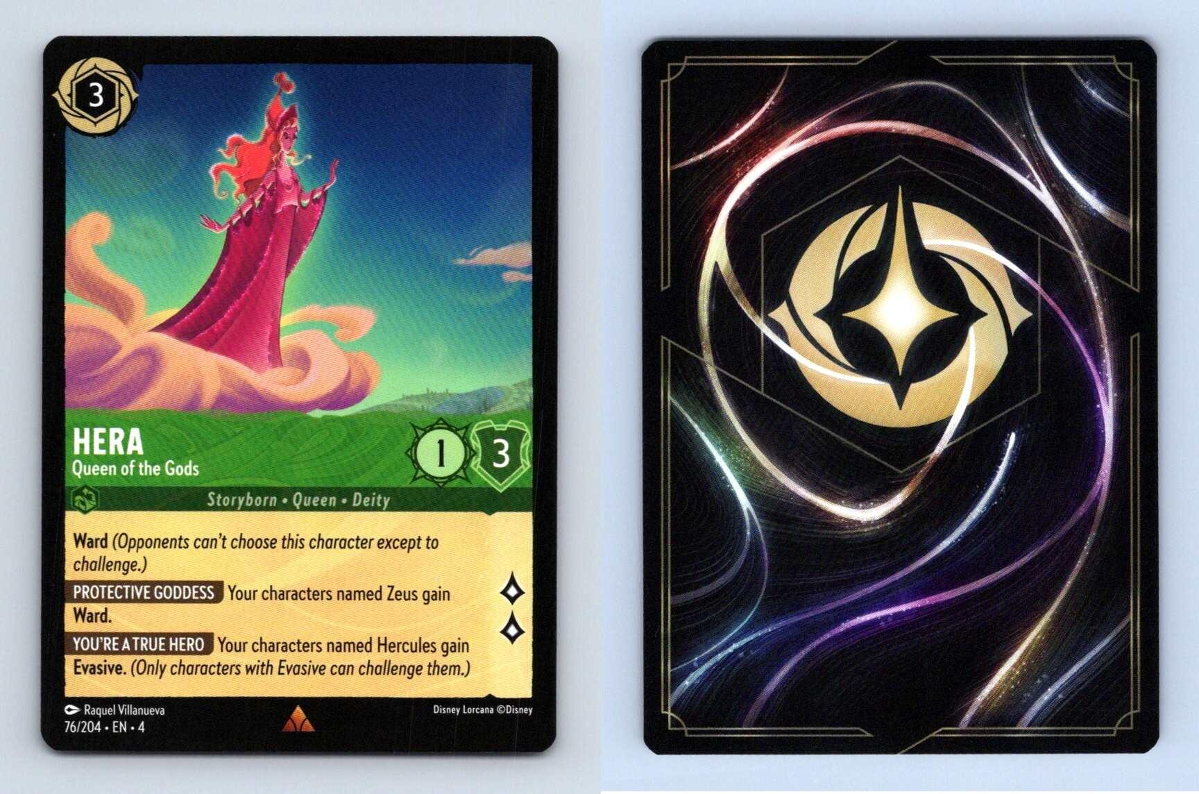 Hera #76/204 Lorcana Ursula's Return 2024 Disney Rare TCG