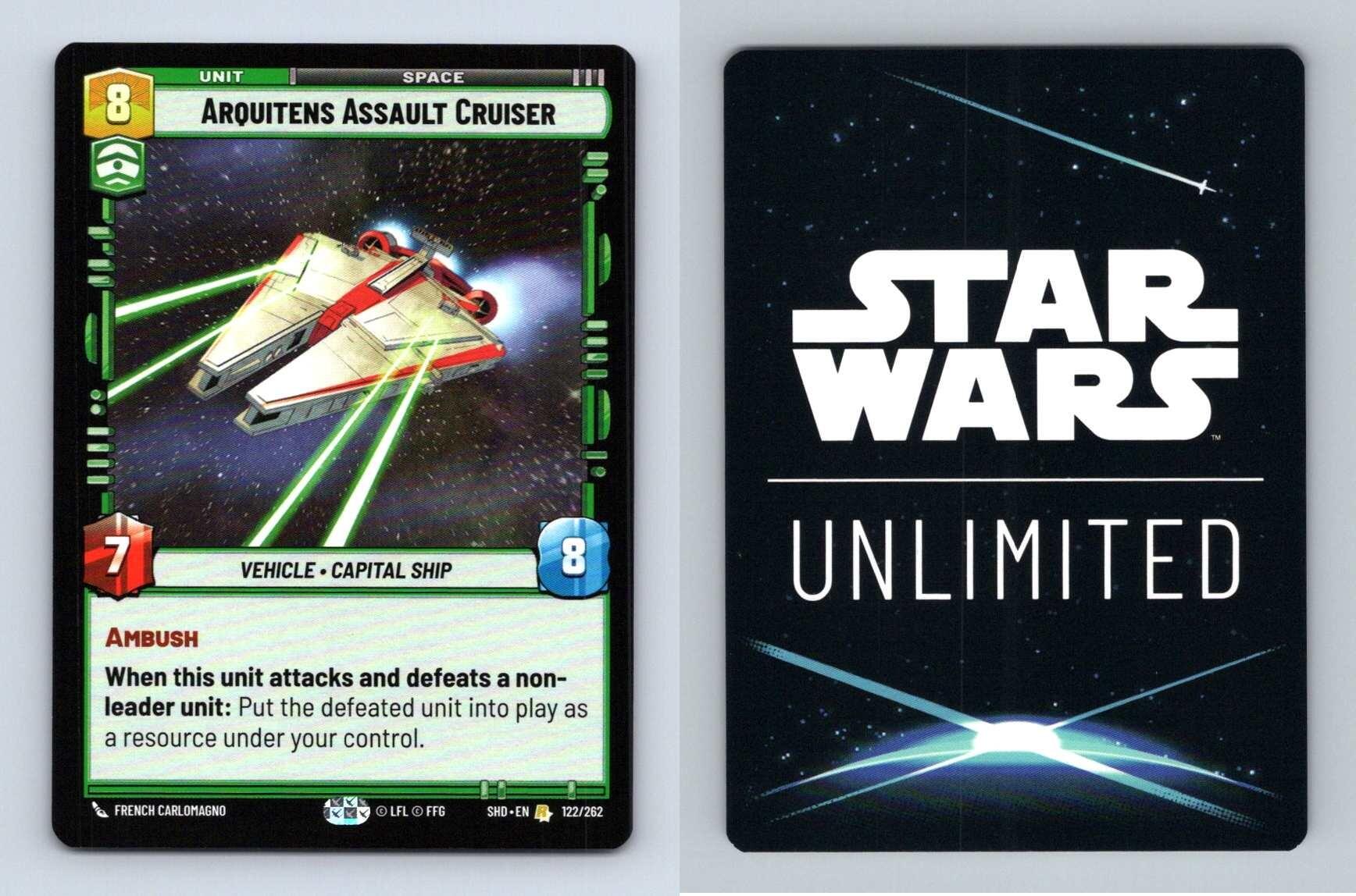 Arquitens Assault Cruiser #122/262 Star Wars Unlimited Shadows Of The ...