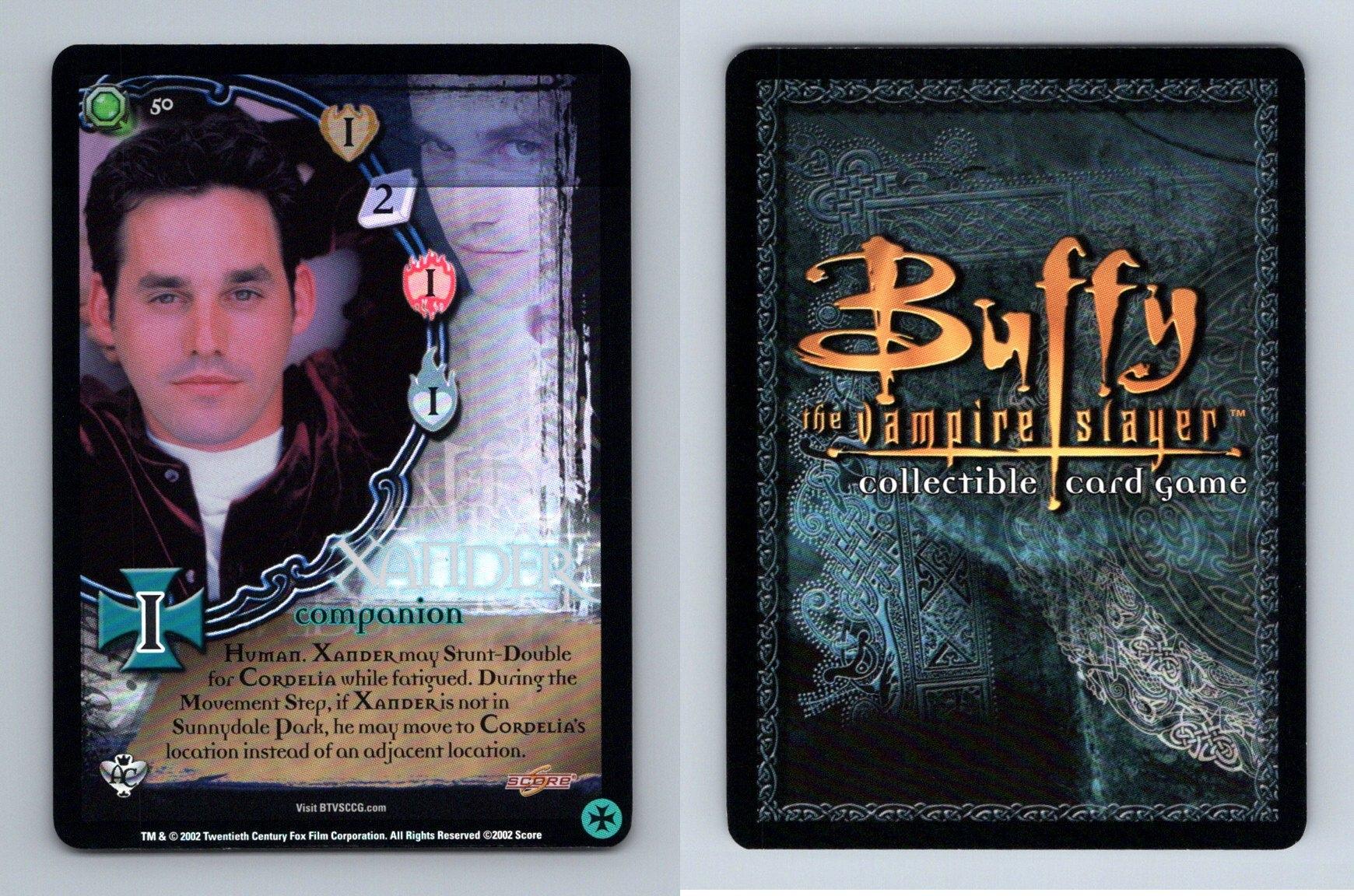 Xander #50 Buffy The Vampire Slayer Angels Curse 2002 Foil Uncommon CCG ...
