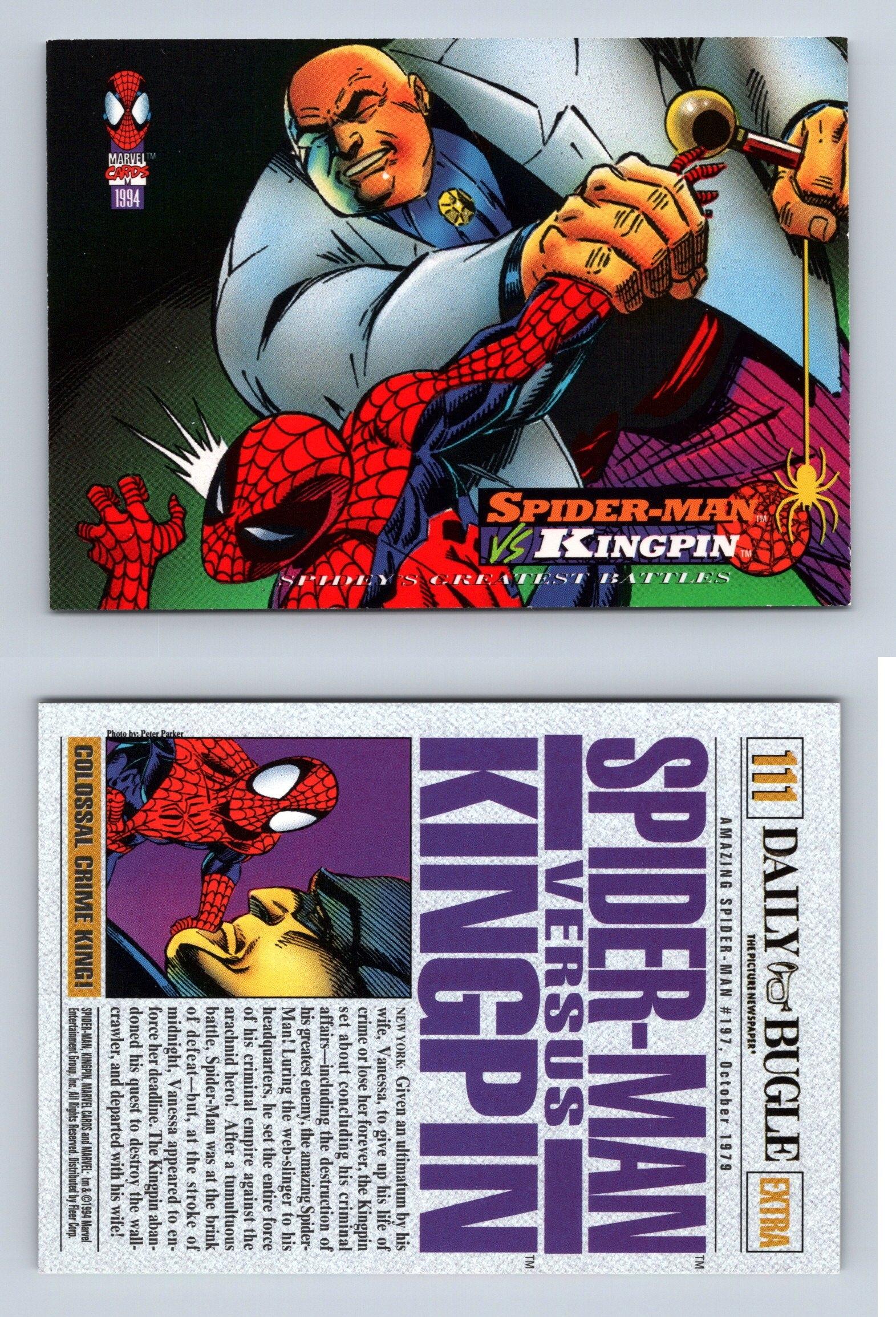 Spider-Man Versus Kingpin #111 The Amazing Spider-Man 1994 Fleer ...
