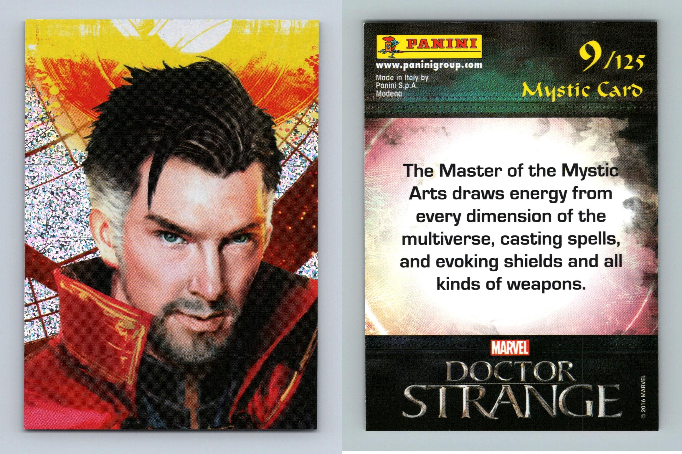 Mystic Card #9/125 Marvel Doctor Strange 2016 Panini Trading Card