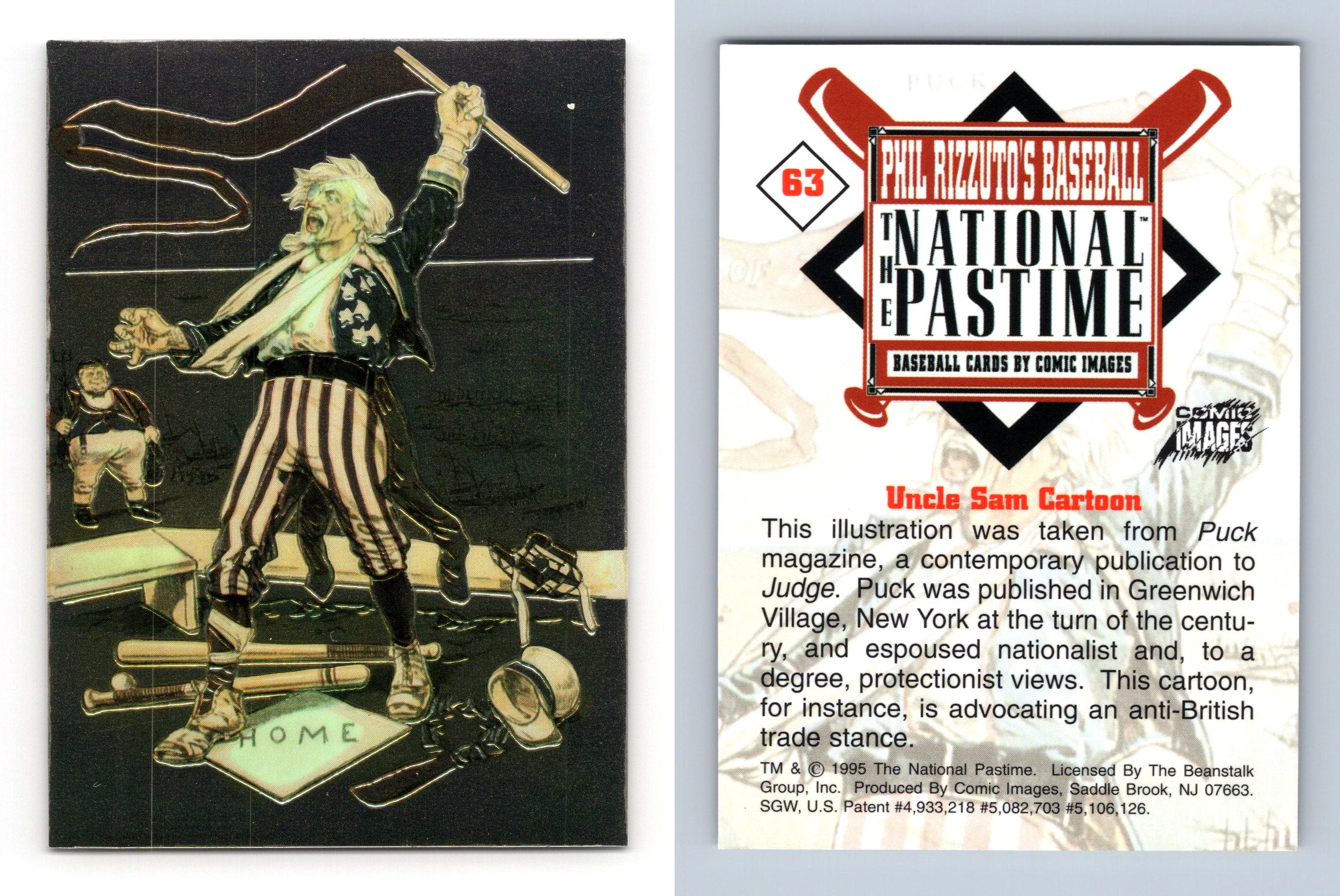 Uncle Sam Cartoon #63 Phil Rizzuto's Baseball 1995 Comic Images Trading ...