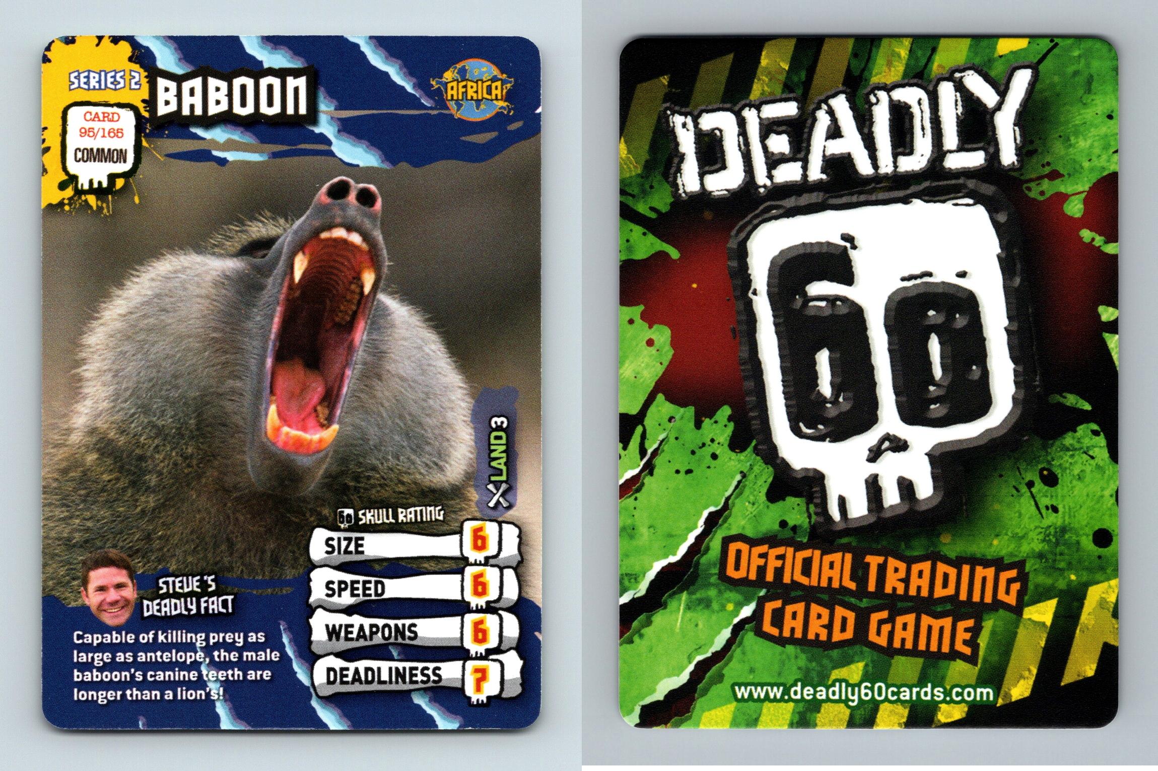 Baboon #95/165 Deadly 60 Series 2 Common TCG Card