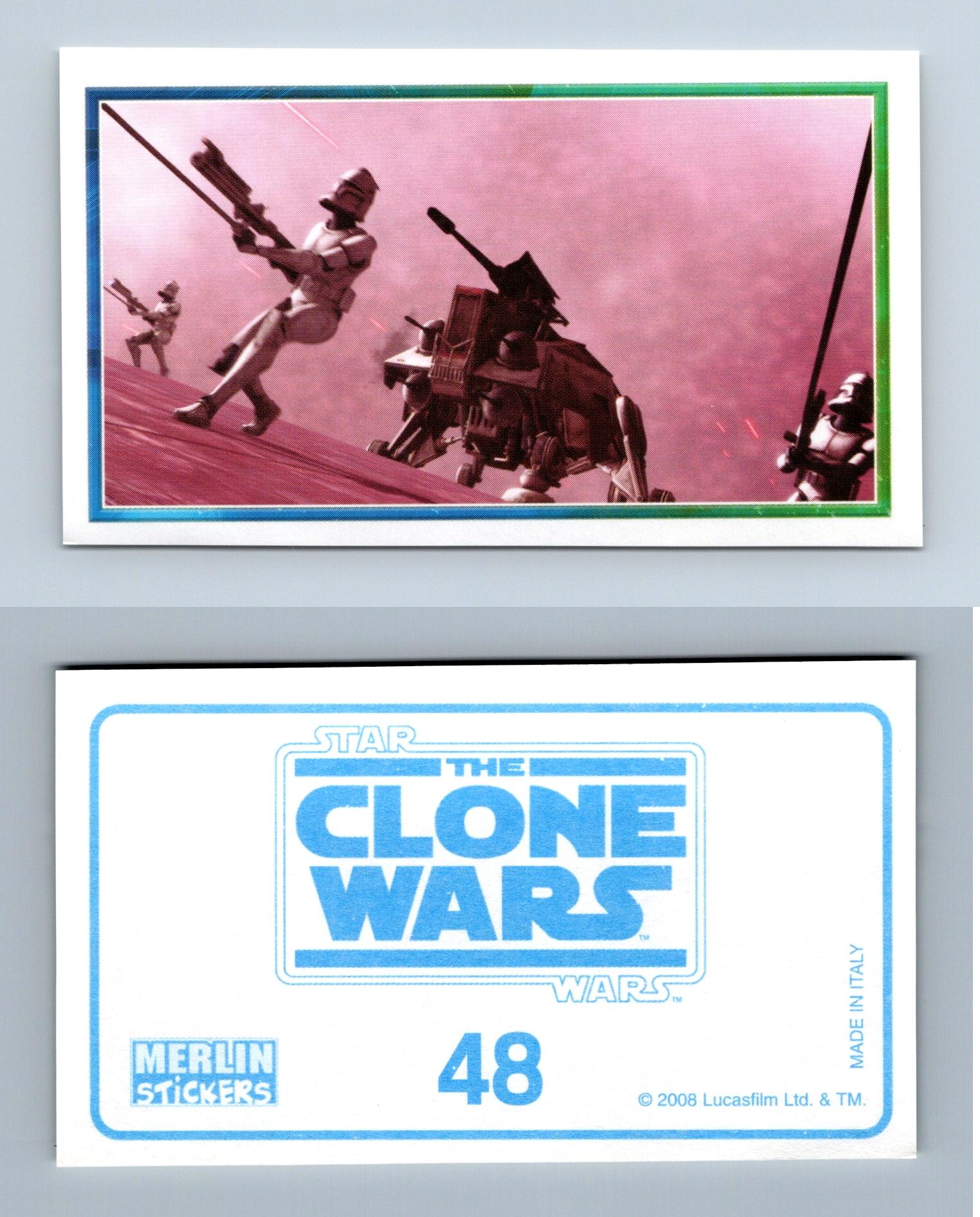 Star Wars The Clone Wars #48 Merlin 2008 Sticker