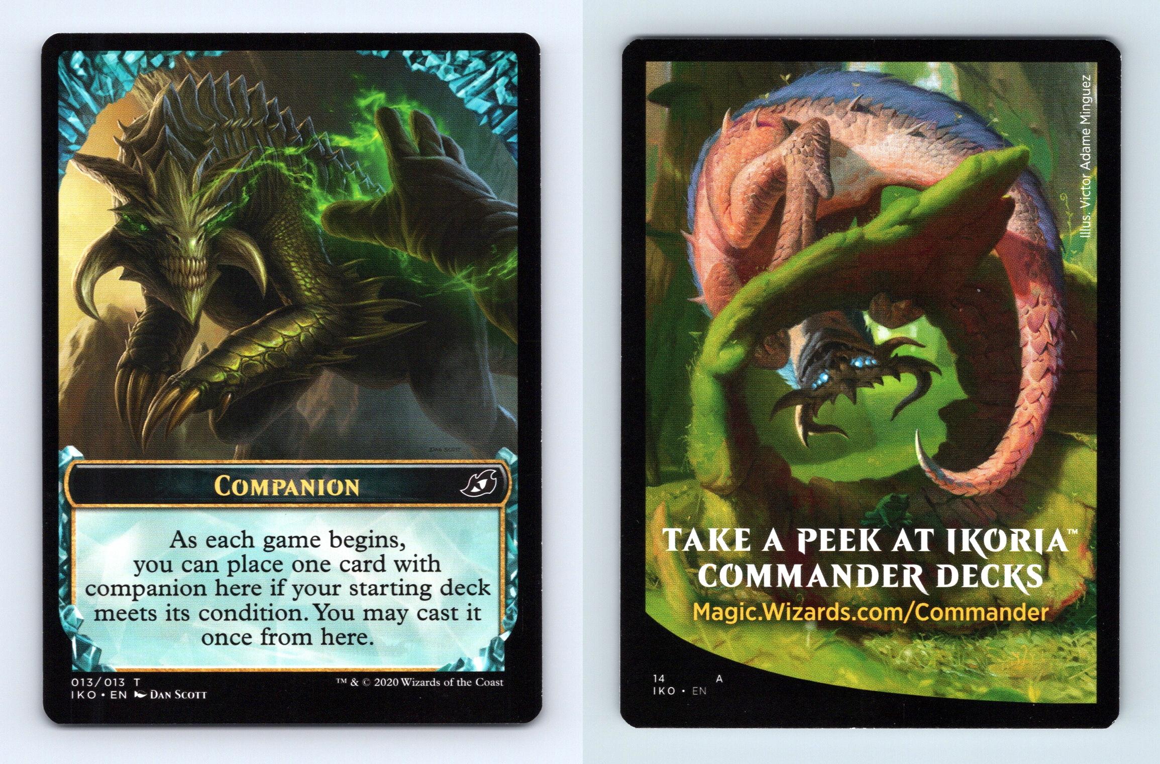 Companion #13/13 MTG Ikoria Lair Of Behemoths 2020 Token TCG Card | eBay UK