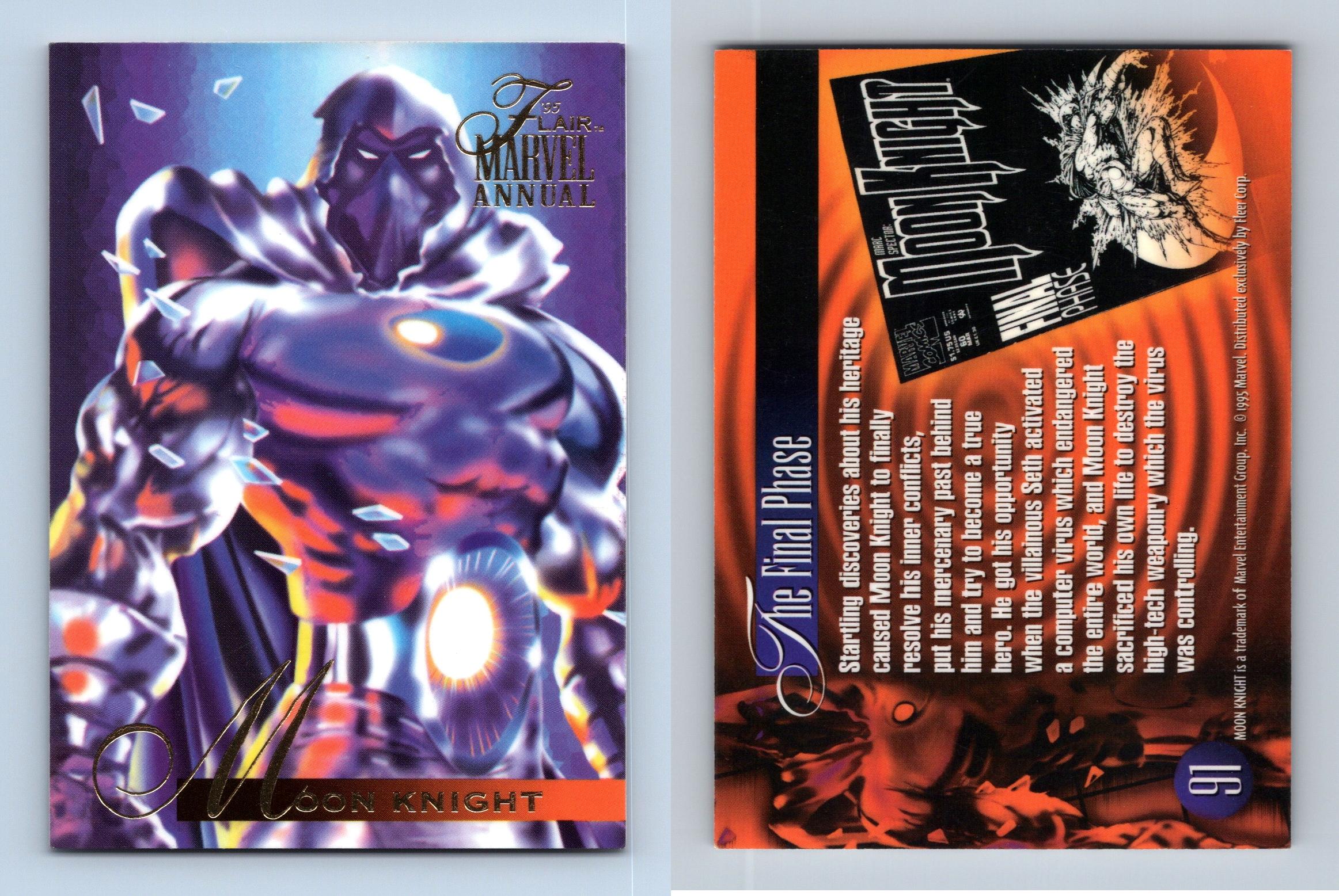 Moon Knight #91 Flair '95 Marvel Annual Trading Card