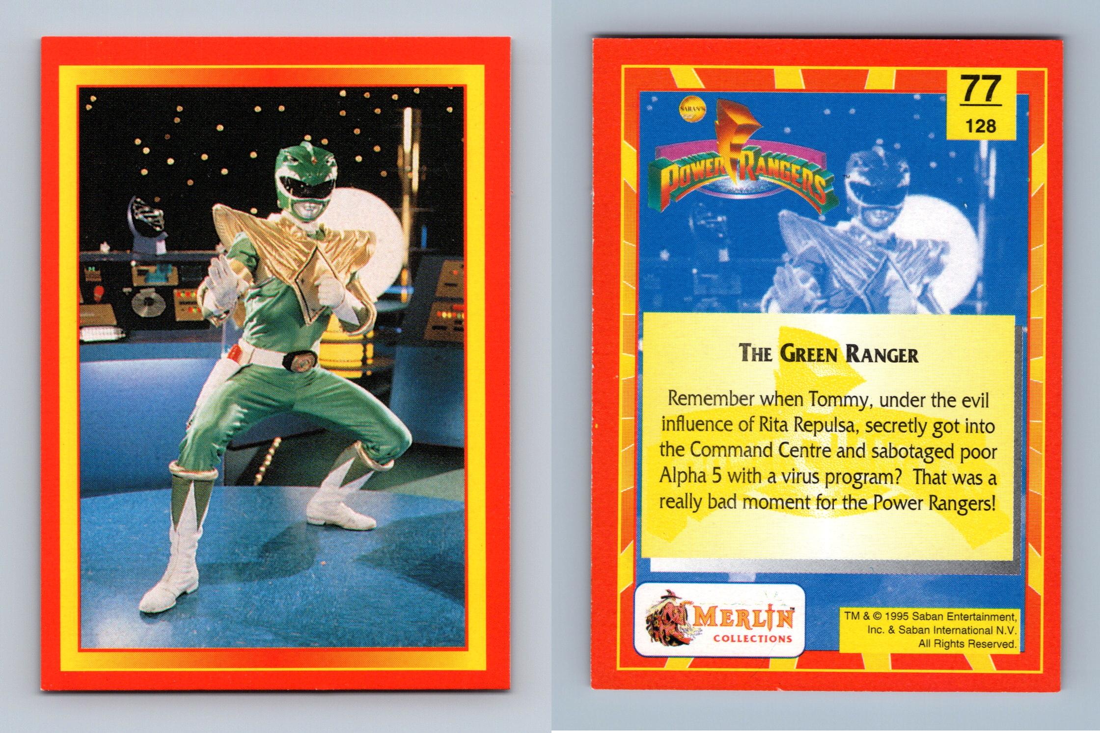 Green Power Ranger #77 Power Rangers 1995 Merlin Trading Card