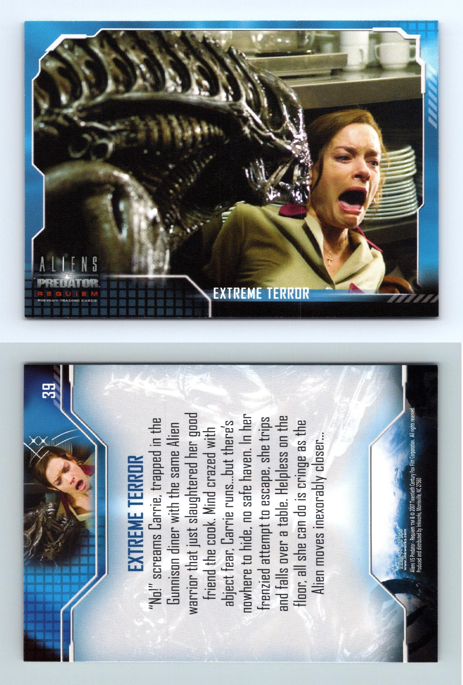 Extreme Terror #39 Aliens Vs Predator Requiem 2007 Inkworks Trading Card