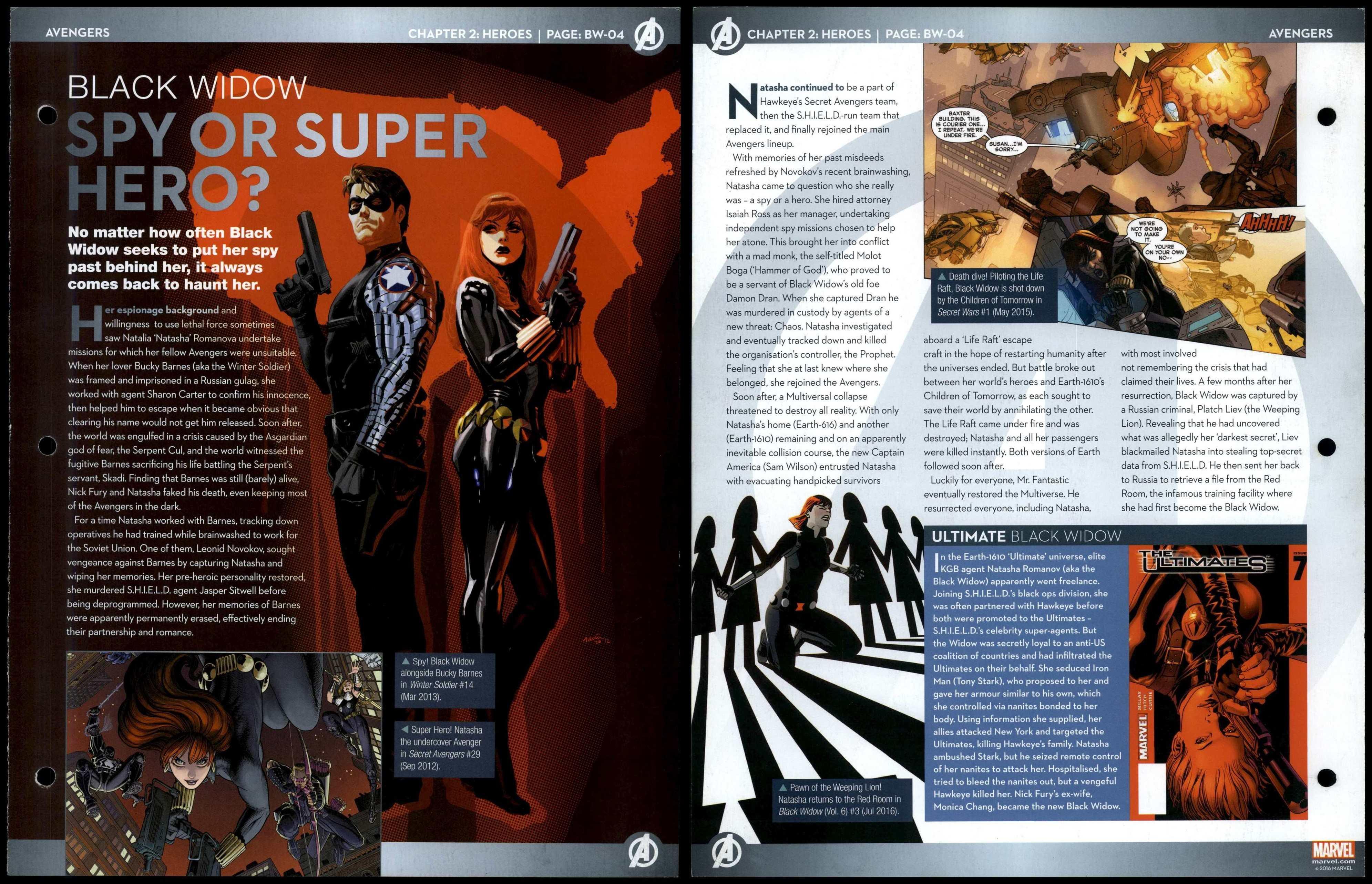 Spy Or Super Hero? - Black Widow #BW-04 Heroes - Avengers Marvel Fact ...